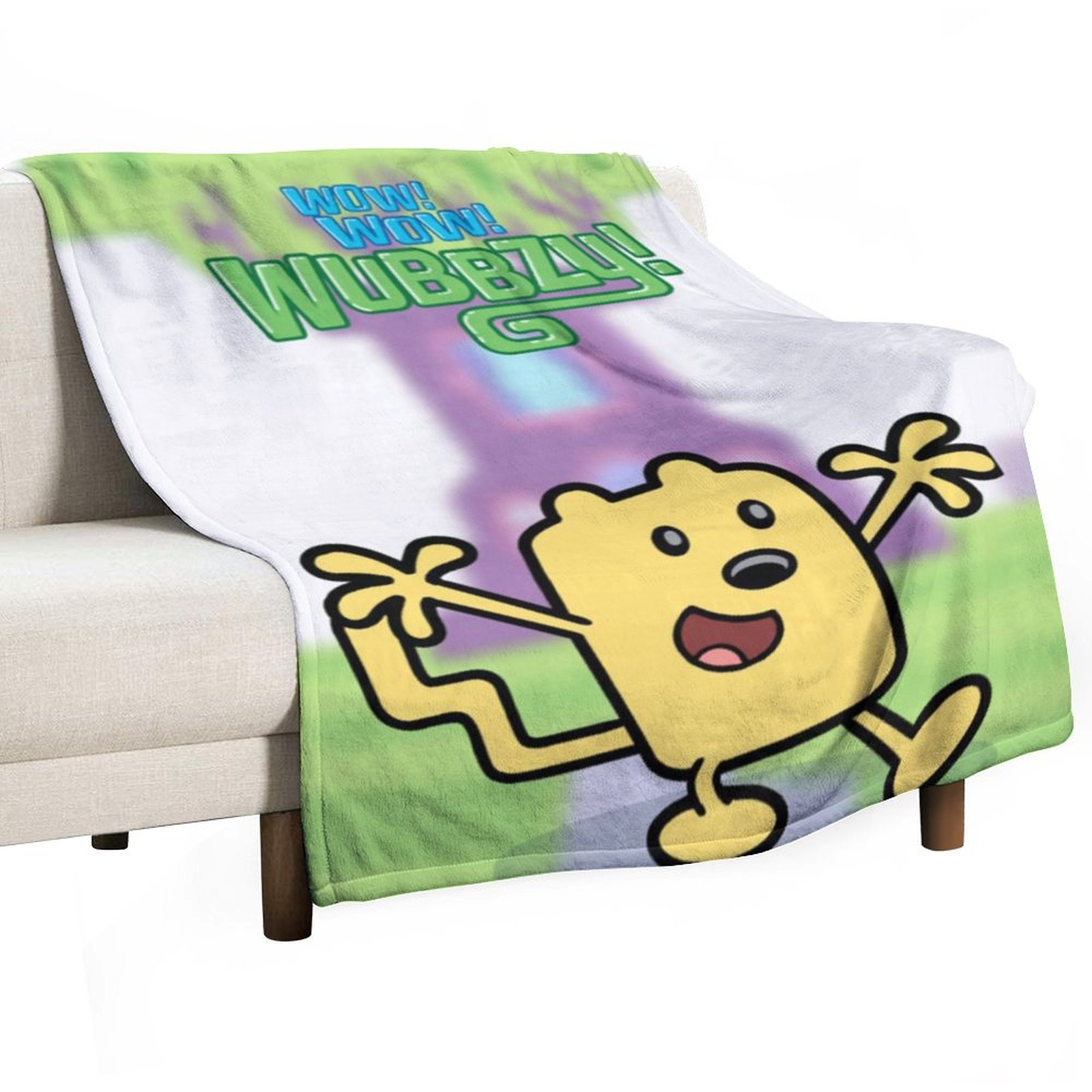 Wow! Wow! Wubbzy! Fuzzy Ultra-Soft Micro Fleece Blanket All Season ...