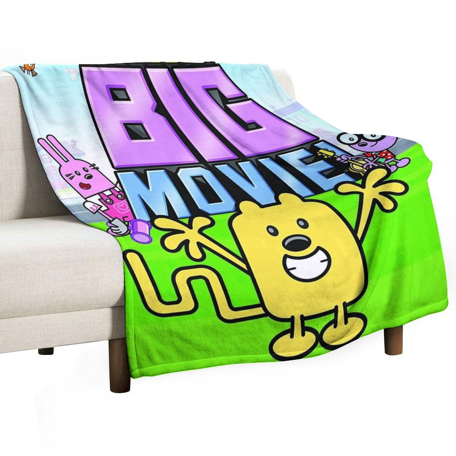 Wow Wow Wubbzy Fuzzy Ultra-Soft Micro Fleece Blanket All Season ...