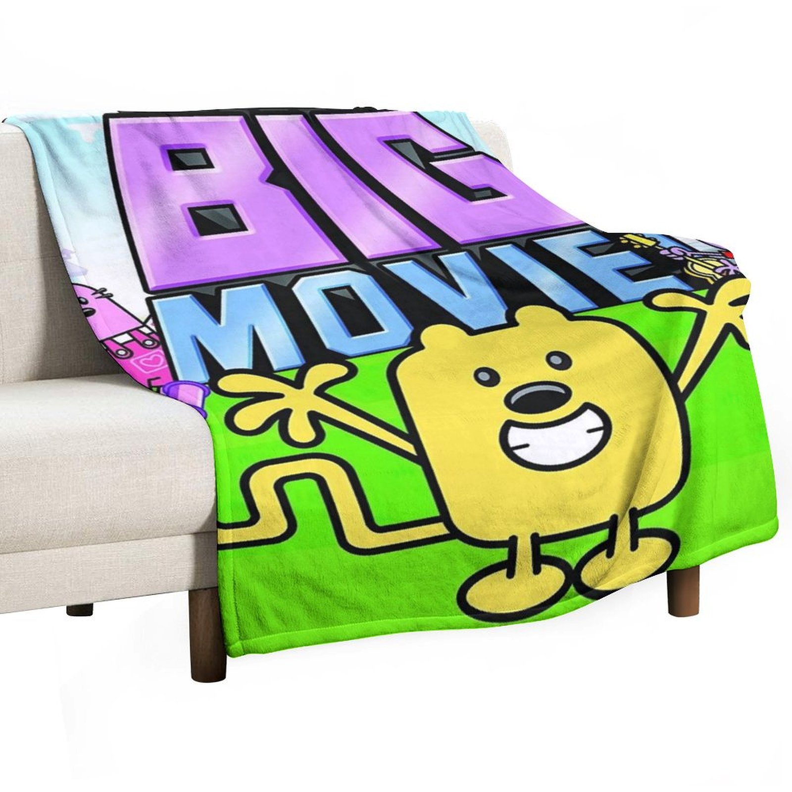 Wow Wow Wubbzy Fuzzy Ultra-Soft Micro Fleece Blanket All Season ...