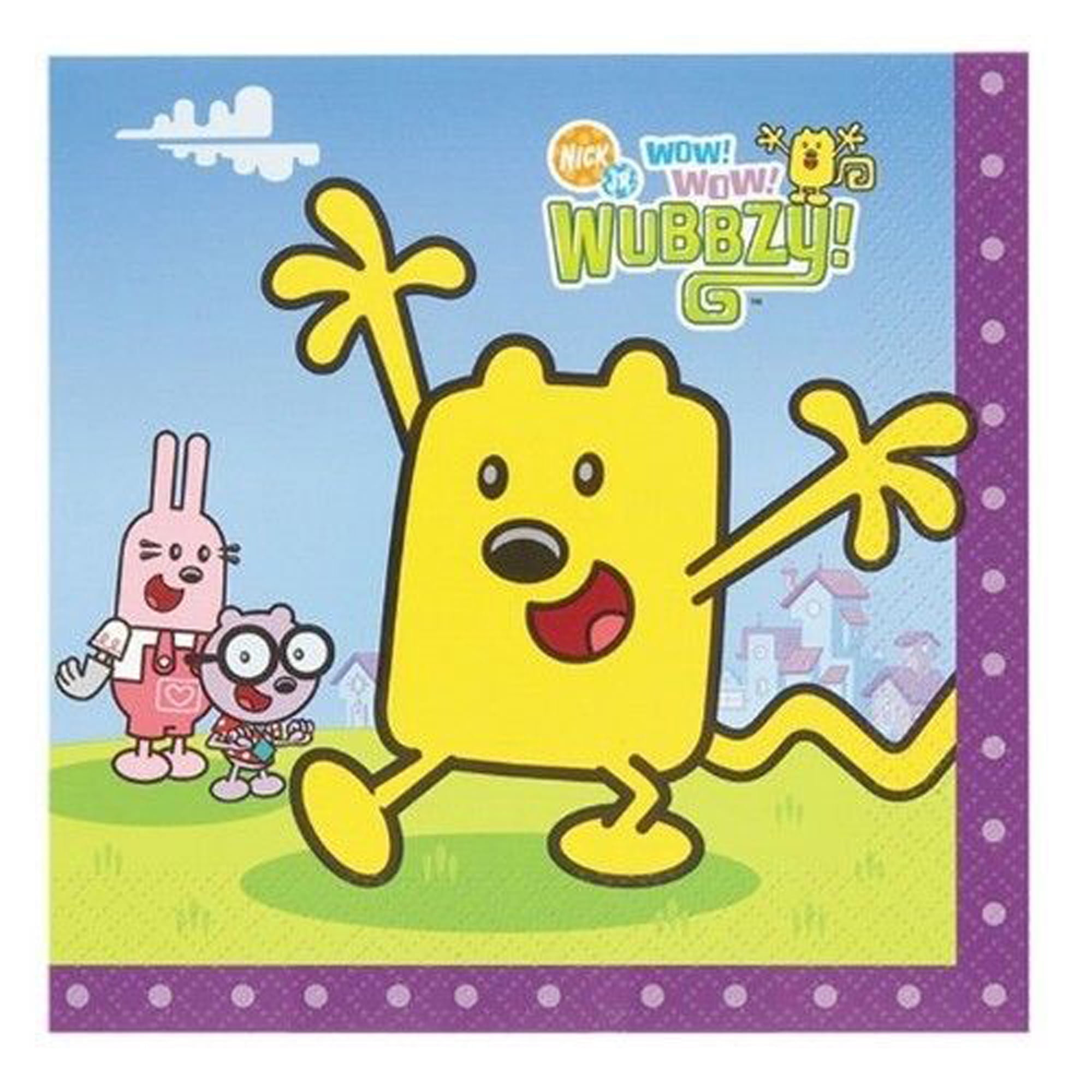 Wow! Wow! Wubbzy! Lunch Napkins (16ct) - Walmart.com