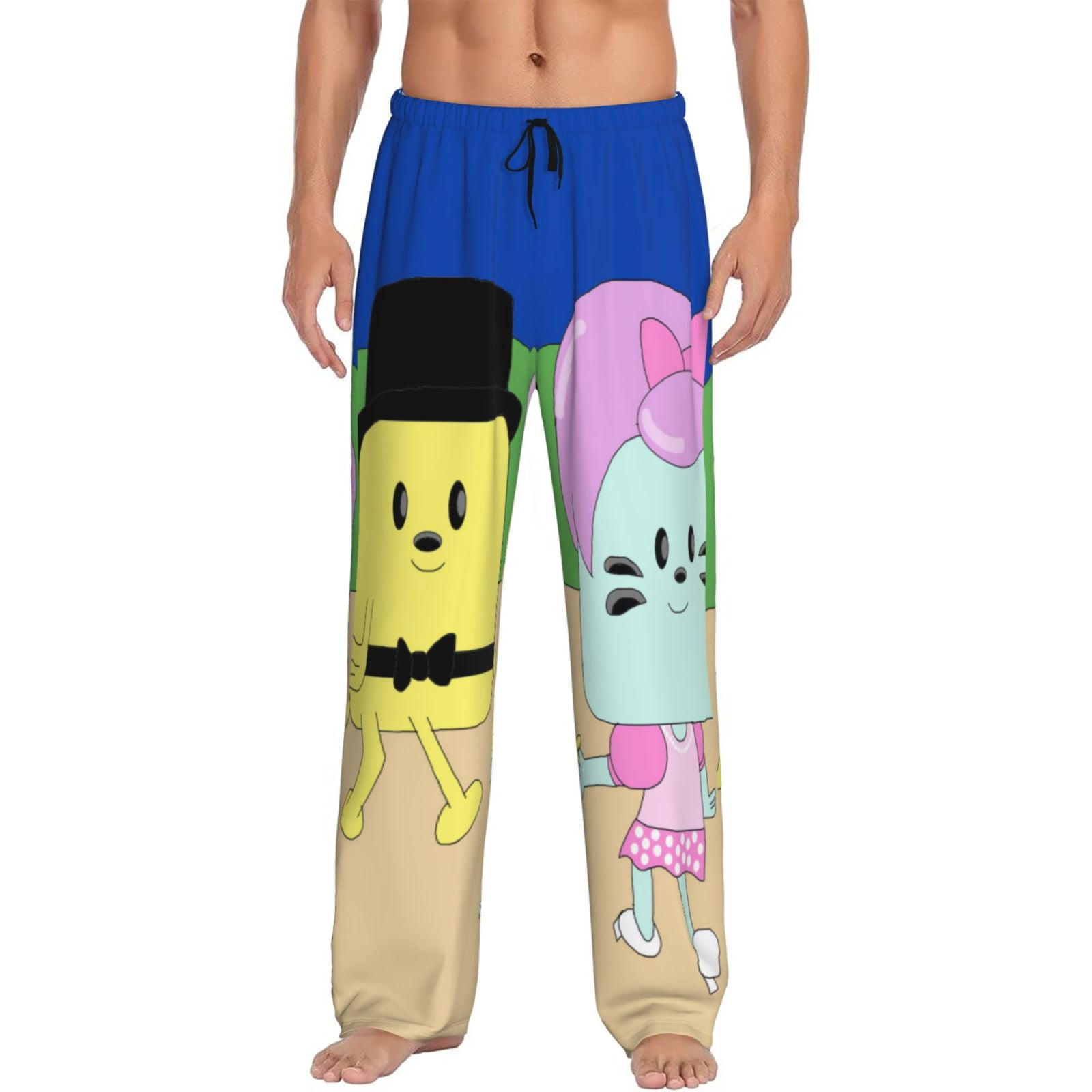 Wow Wow Wubbzy Pajama Pants for Men, Super Soft All over Print Lounge ...