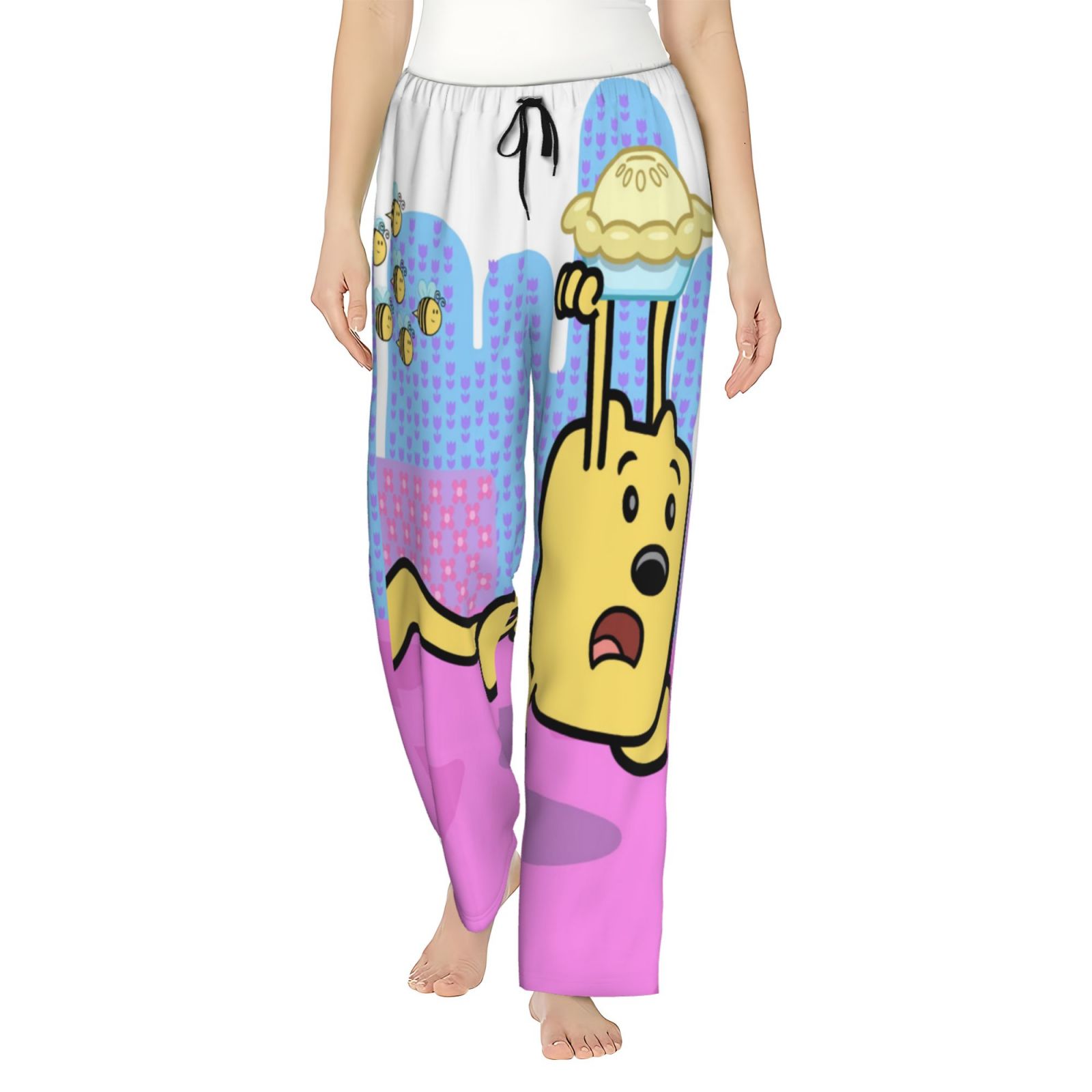 Wow Wow Wubbzy Women's Pajama Pants, Comfy All Over Print Lounge Pants ...