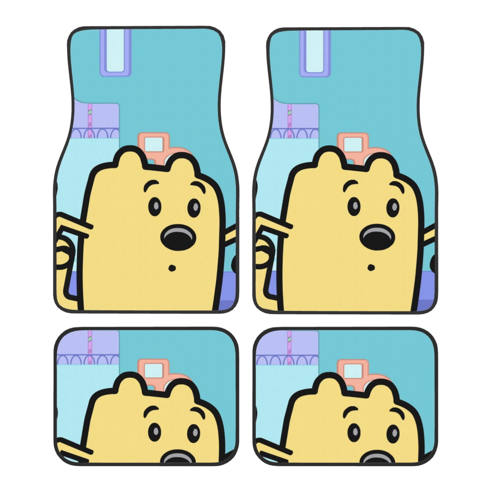 Wow Wow Wubbzy Car Floor Mats Set of 4, Anti-Skid Universal Automotive ...