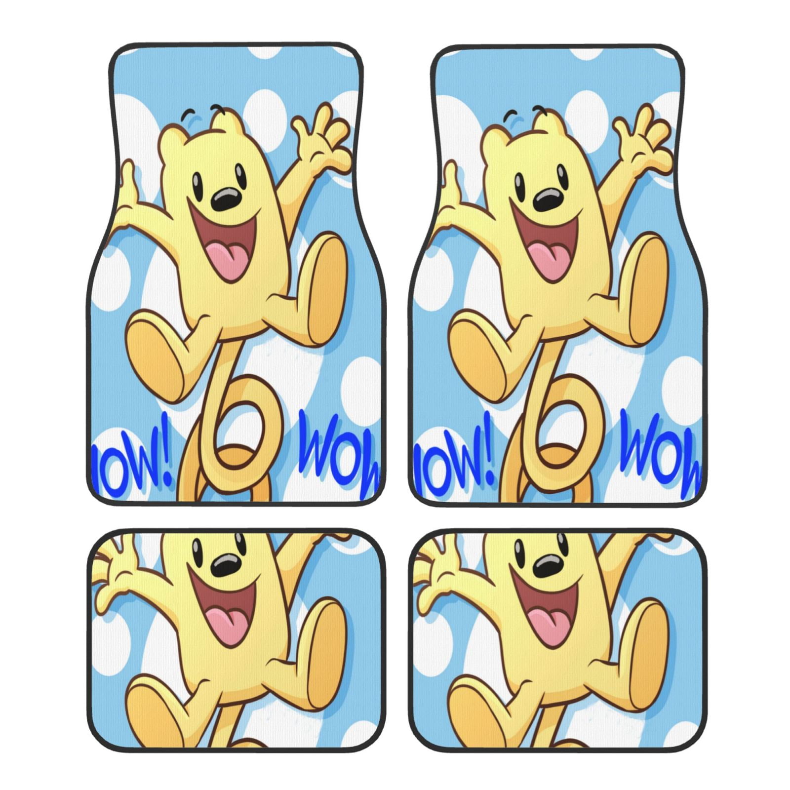 Wow Wow Wubbzy Car Floor Mats Set of 4, Anti-Skid Universal Automotive ...