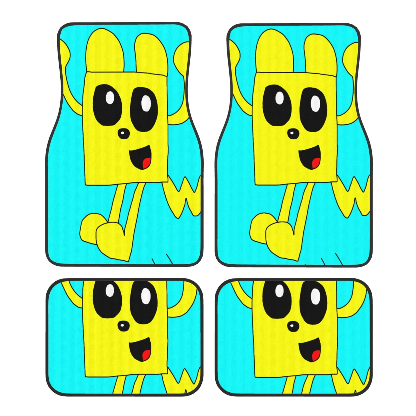Wow Wow Wubbzy Car Floor Mats Set of 4, Anti-Skid Universal Automotive ...
