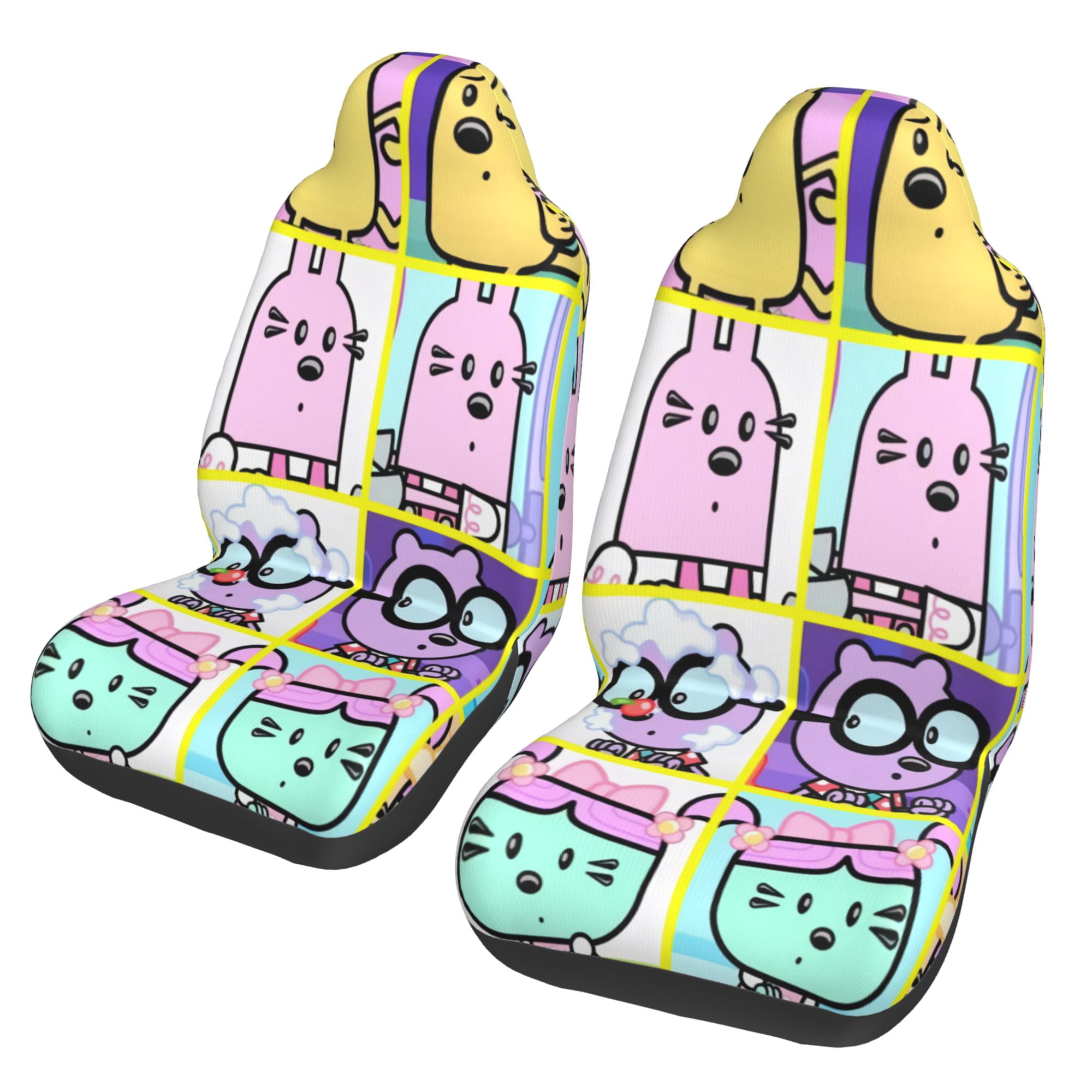 Wow Wow Wubbzy Car Seat Covers Set 2Pcs, Front Seat Covers for Car ...