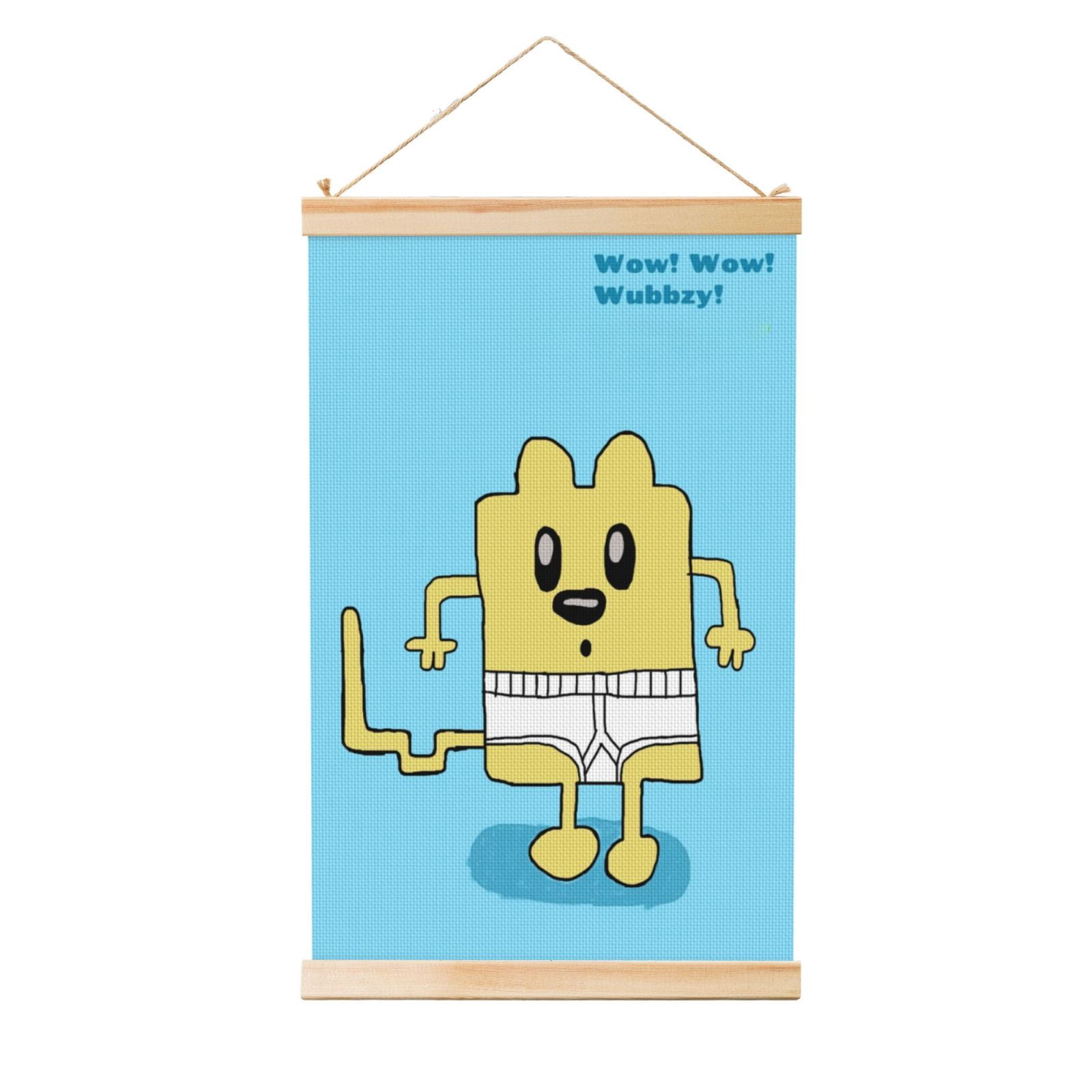 Wow Wow Wubbzy Poster Canvas Wooden Shaft Hanging Poster Home Decor ...