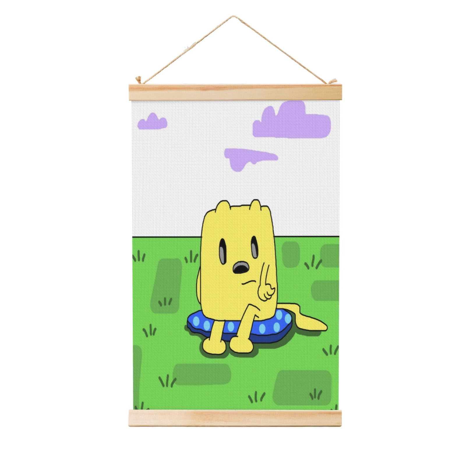 Wow Wow Wubbzy Poster Canvas Wooden Shaft Hanging Poster Home Decor ...
