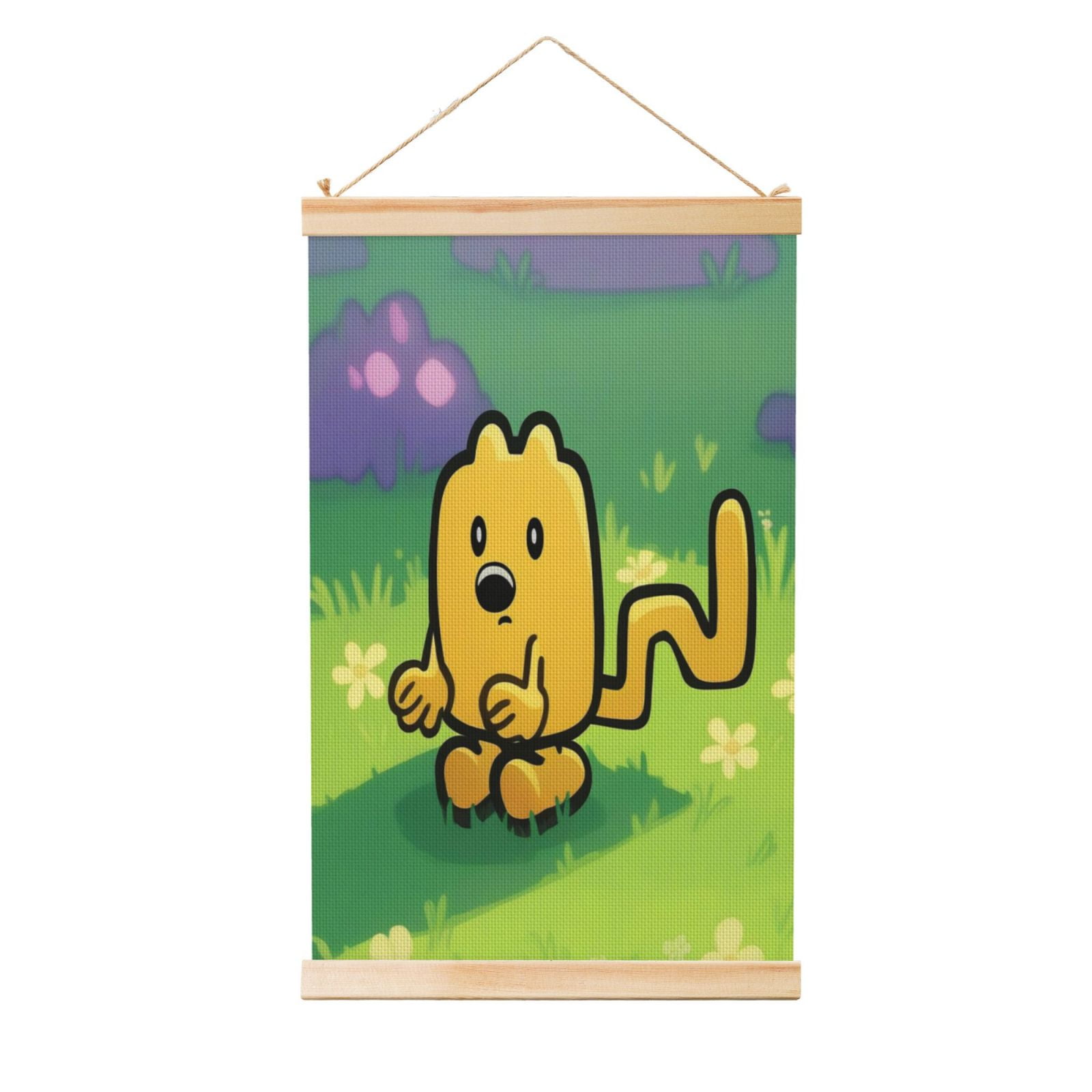 Wow Wow Wubbzy Poster Canvas Wooden Shaft Hanging Poster Home Decor ...