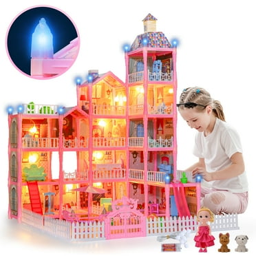 PayUSD Doll House Toys for Girls Dollhouse Pretend Play 11 Rooms with ...