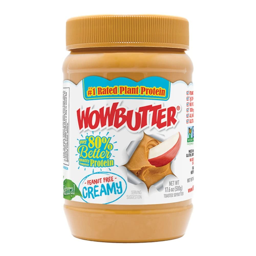 Wowbutter Creamy Toasted Soybutter, Vegan Nut Alternative, Healthy ...
