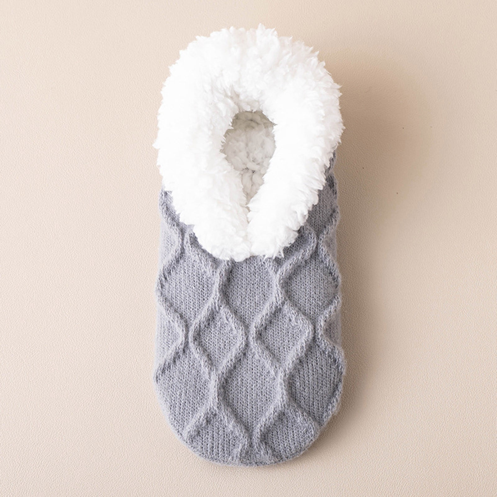 Wowcloth Non-Slip Sherpa Fleece Socks for Women, Cozy Warm Plush-Lined ...