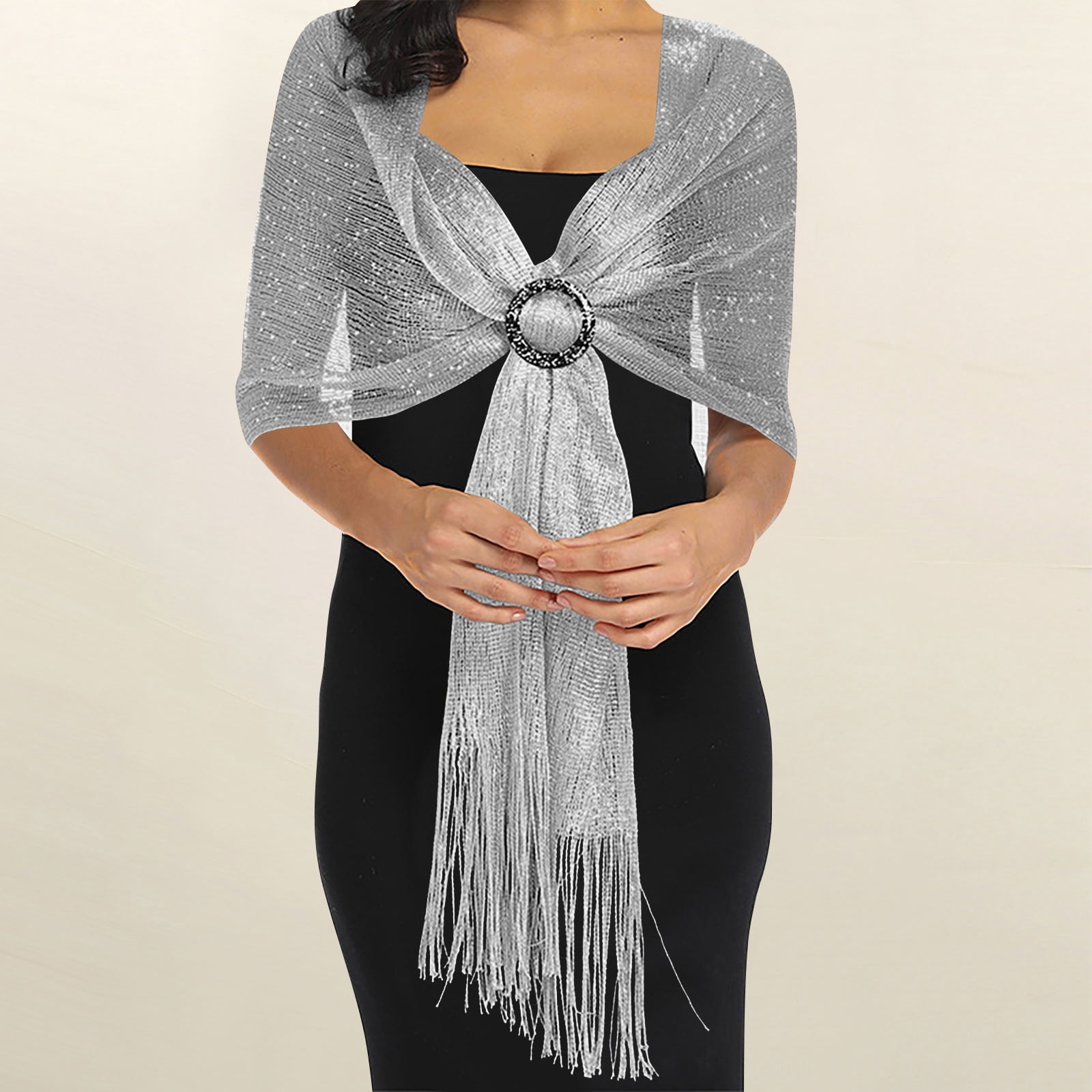 Wowcloth Woman's Fashion Sweater Shawl, Long Plush Collar Design, Cozy ...