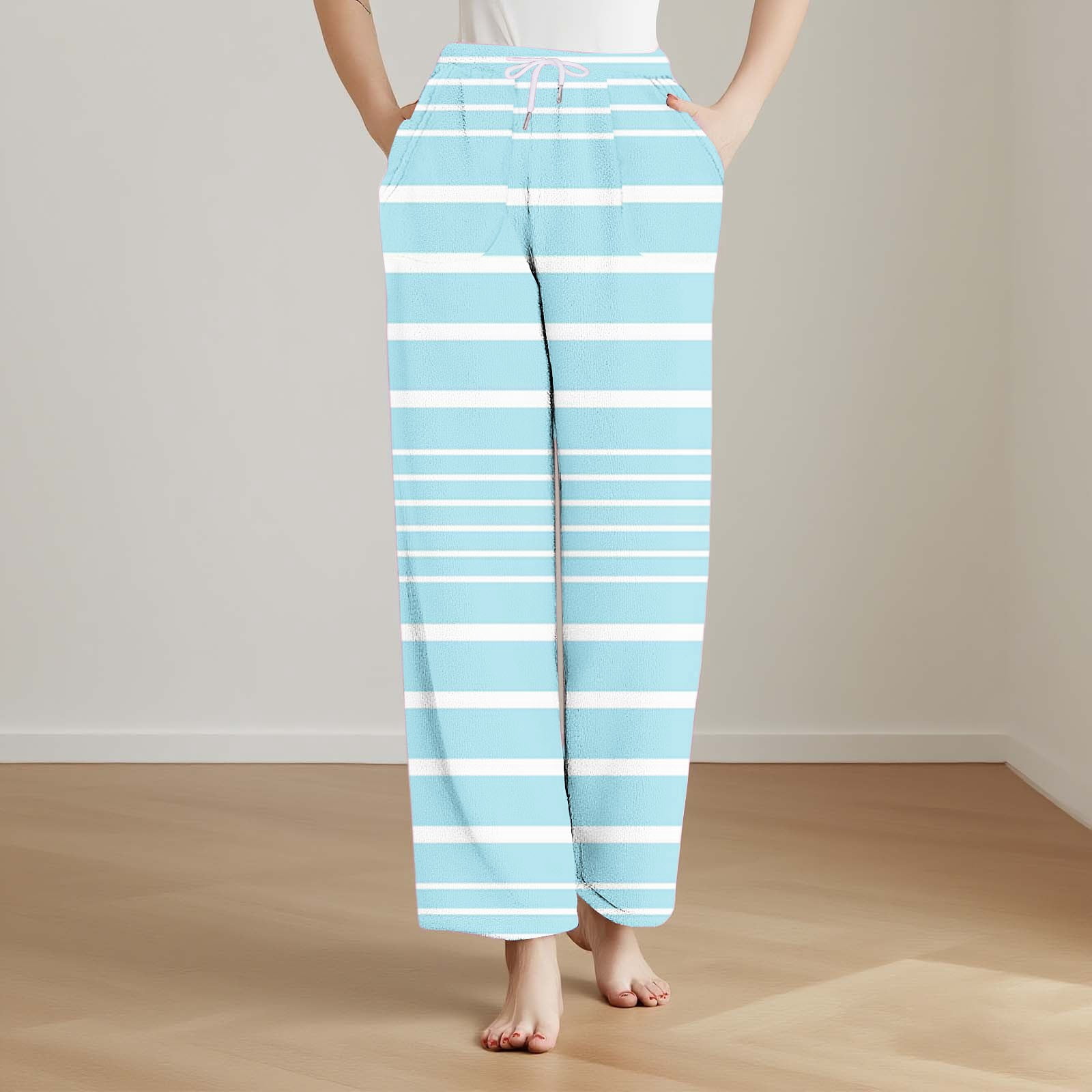 Wowcloth Woman's Fleece Sleep Pants, Cozy Soft Lounge Pajama with Plush ...