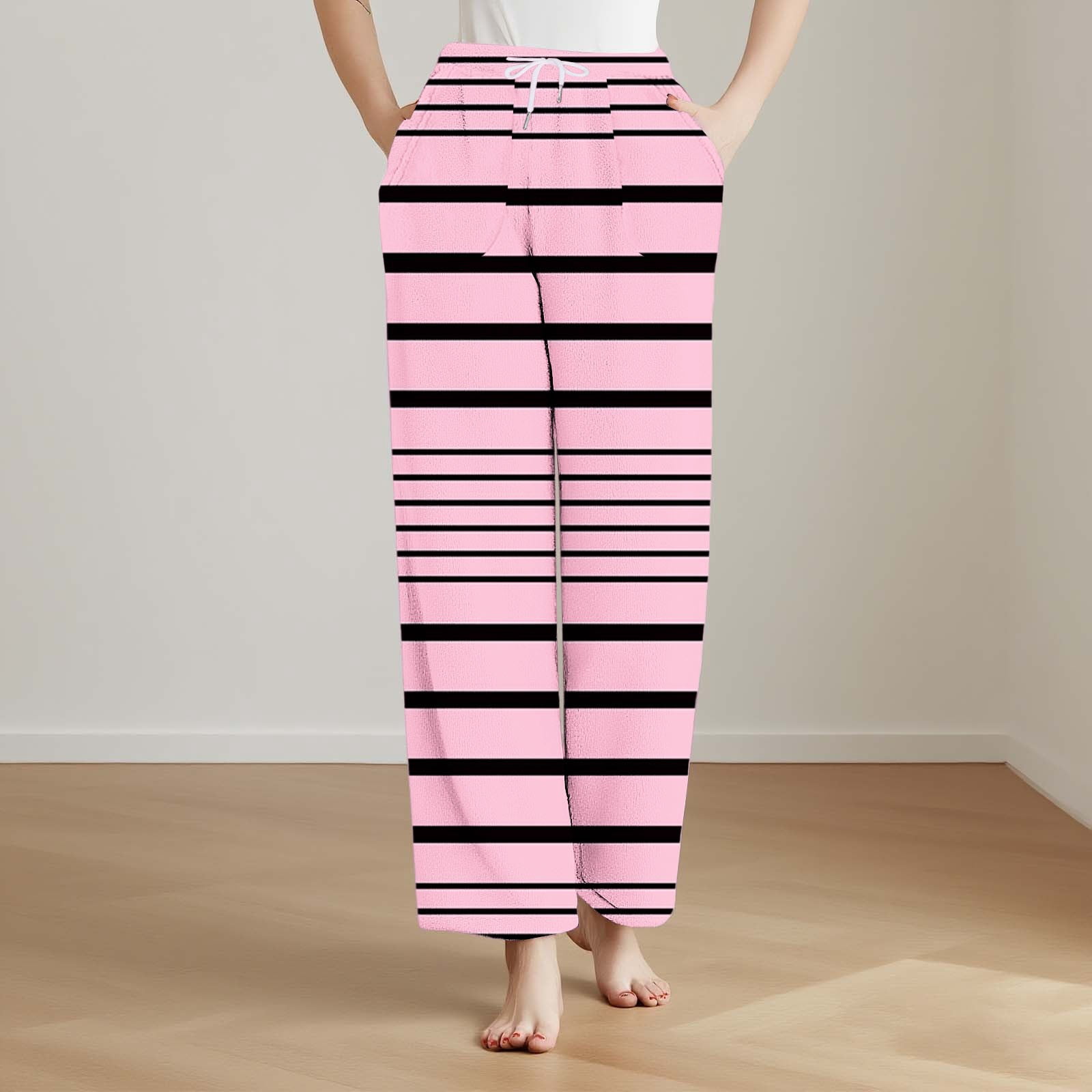 Wowcloth Woman's Fleece Sleep Pants, Cozy Soft Lounge Pajama with Plush ...