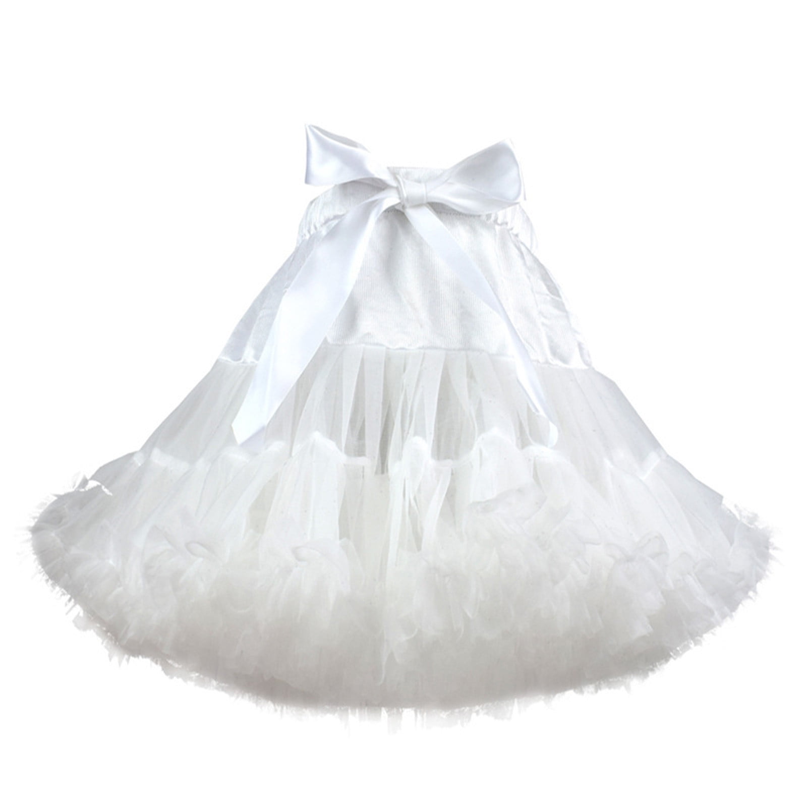 Wowcloth Women's Mesh Tulle Puffy Petticoat Tutu Ballet Bubble Short ...