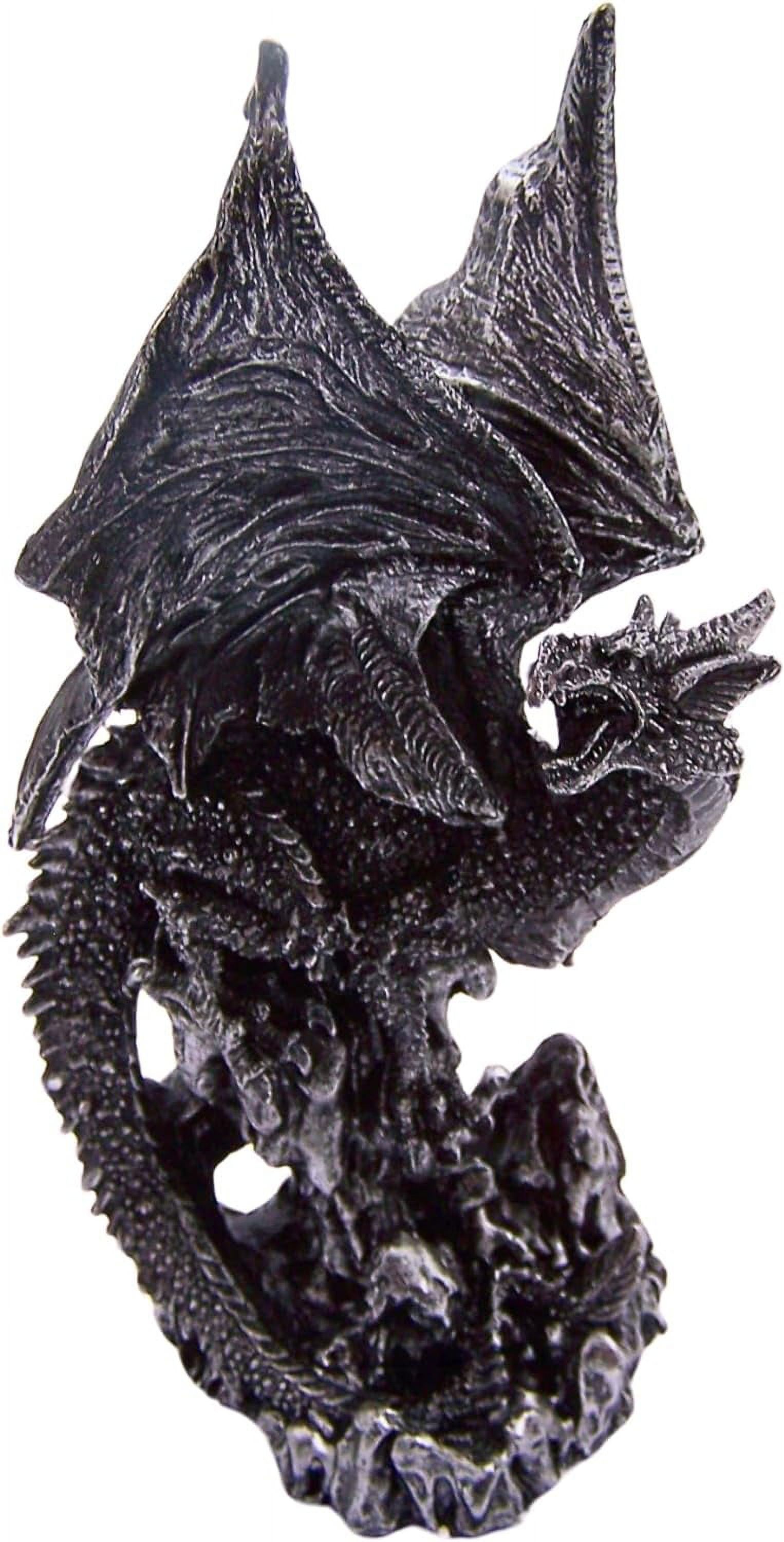 Wower Brands Crouching Gothic Resin Dragon Figurine, Freestanding ...