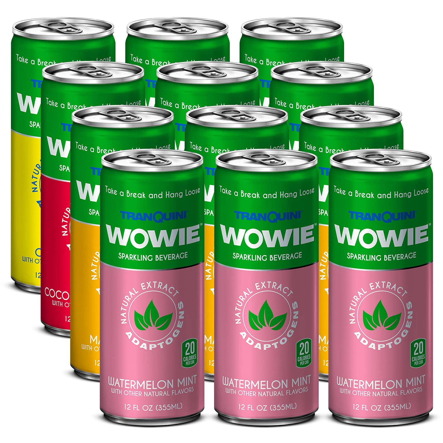 Wowie | Hemp Infused Calming Sparkling Beverage | All Natural, Low ...