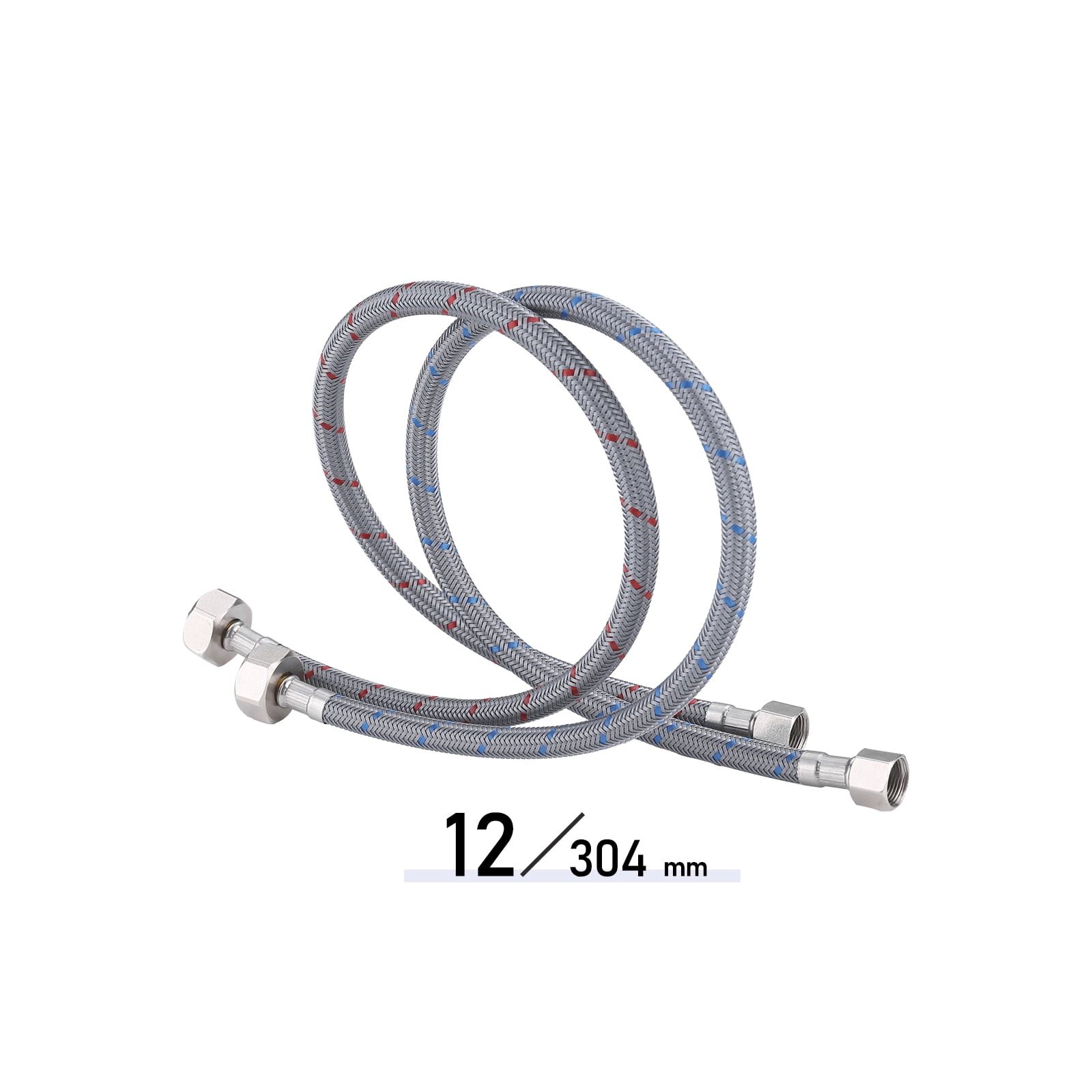 Wowow 12” Length Faucet Hose Connects Bathroom Kitchen Sink to Water ...
