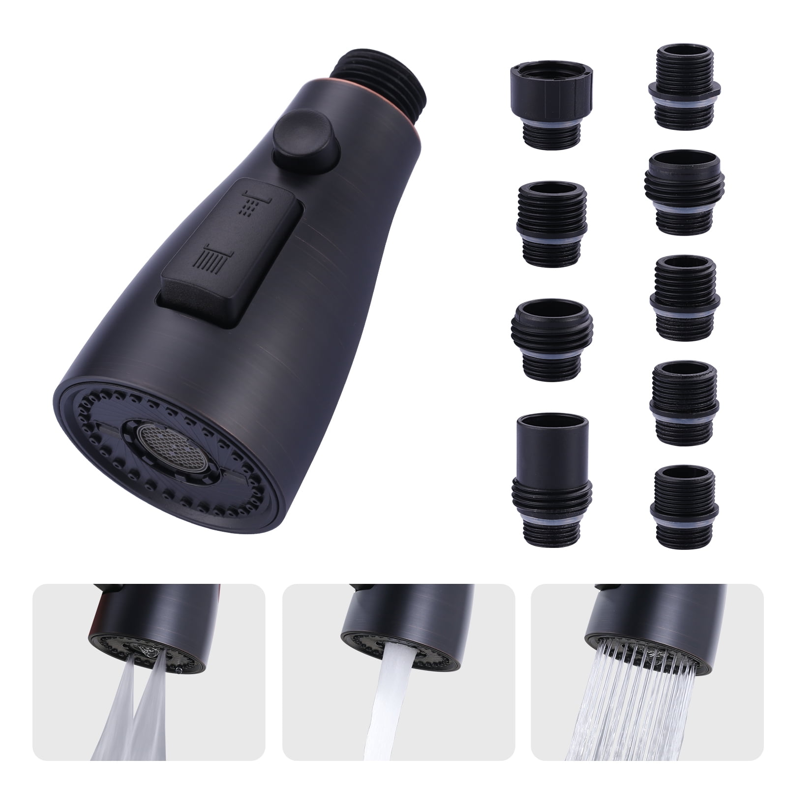 Wowow 3-Function Sprayer Pull Down Kitchen Faucet Spray Head ...