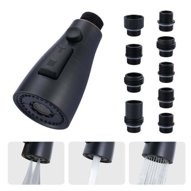 Wowow 3-Function Sprayer Pull Down Kitchen Faucet Spray Head ...