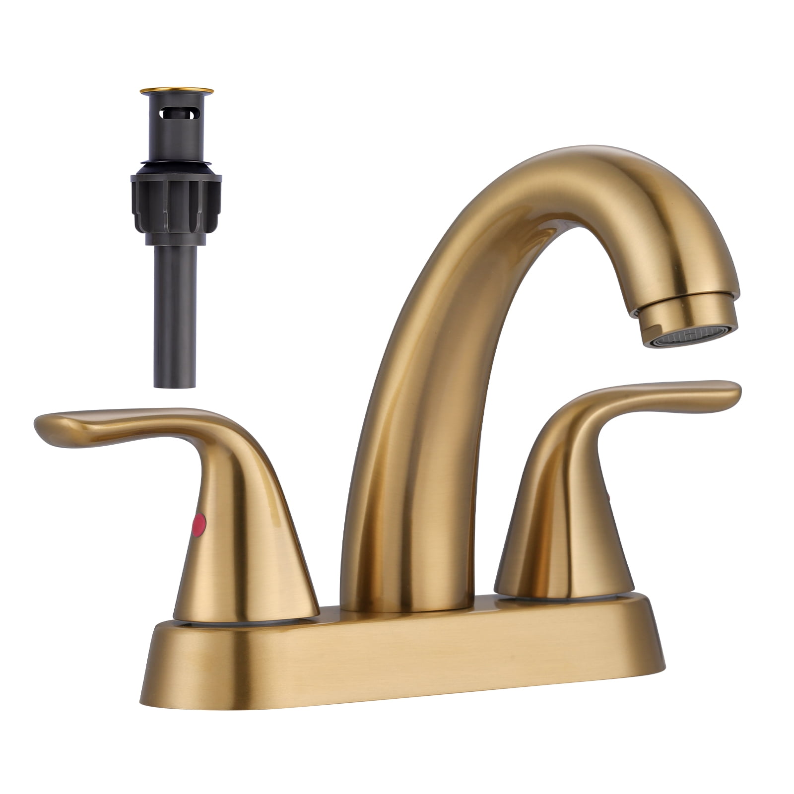 Wowow 4 inch Centerset 2-Handle Bathroom Faucet for Bathroom Sink with ...
