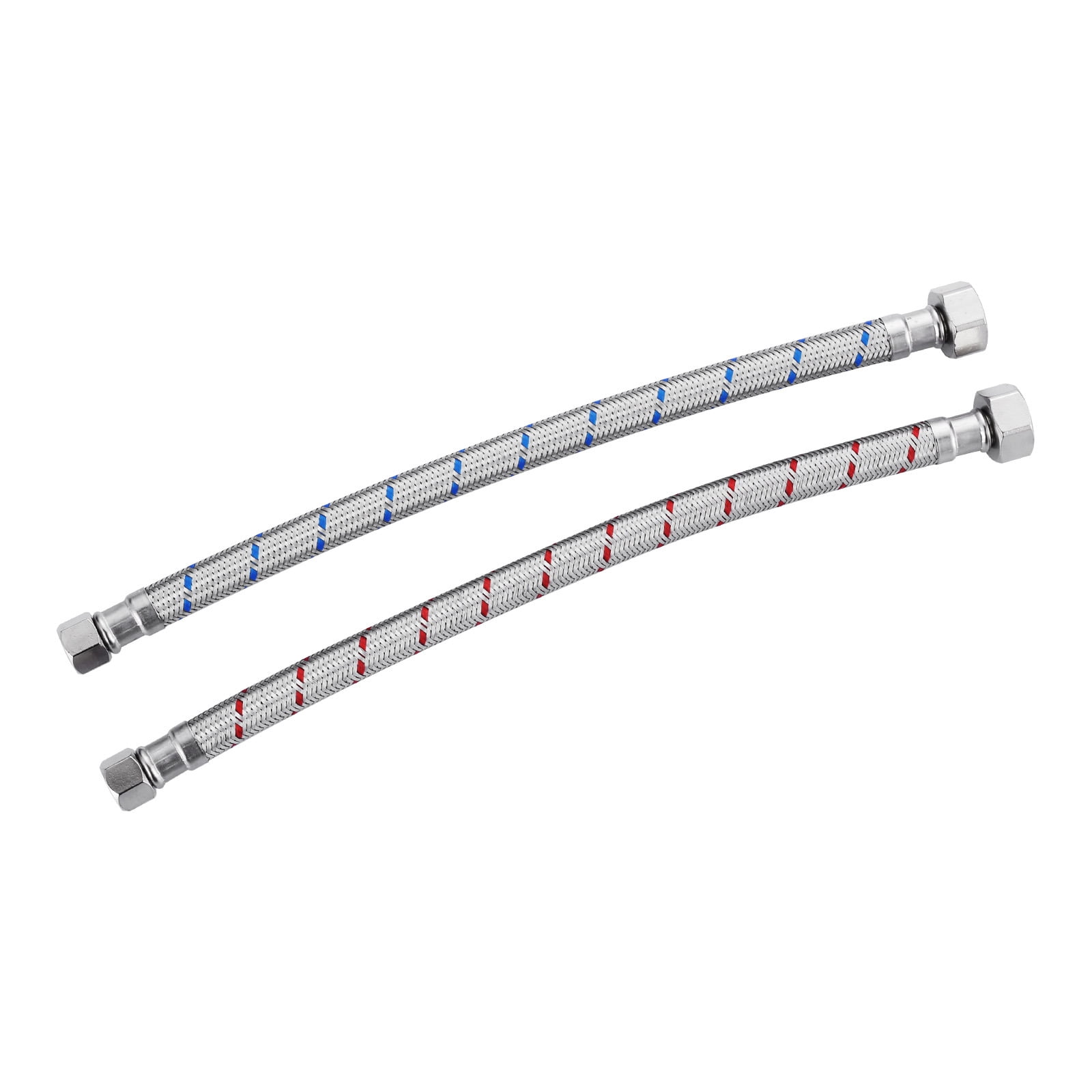 Wowow G1/2 FIP to 3/8 Compression 12 in. Supply Line, Flexible Braided ...