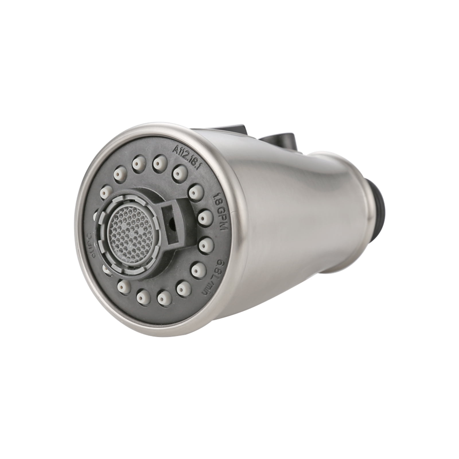 Wowow Kitchen Faucet Head Replacement Brushed Nickel, 3 Function Pull ...