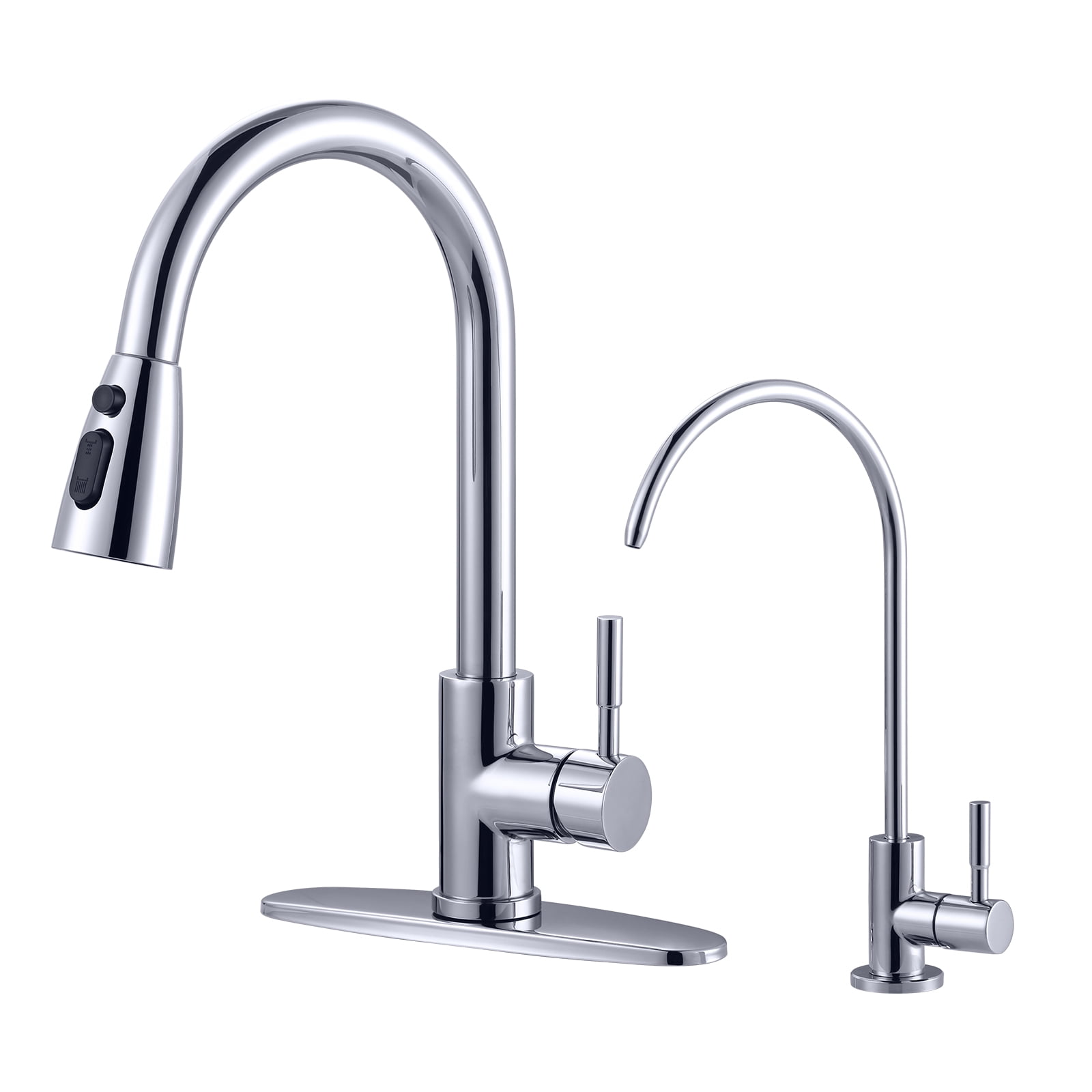 Wowow Kitchen Faucet and Water Filter Faucet Combo, WOWOW Stainless ...