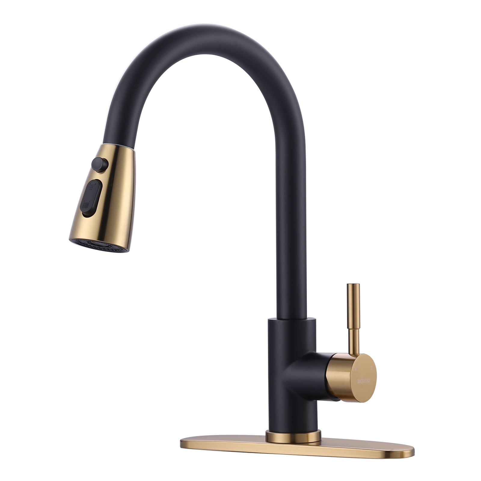 Wowow Kitchen Faucets for Sink 1 or 3 Hole, High Arc Stainless Steel ...