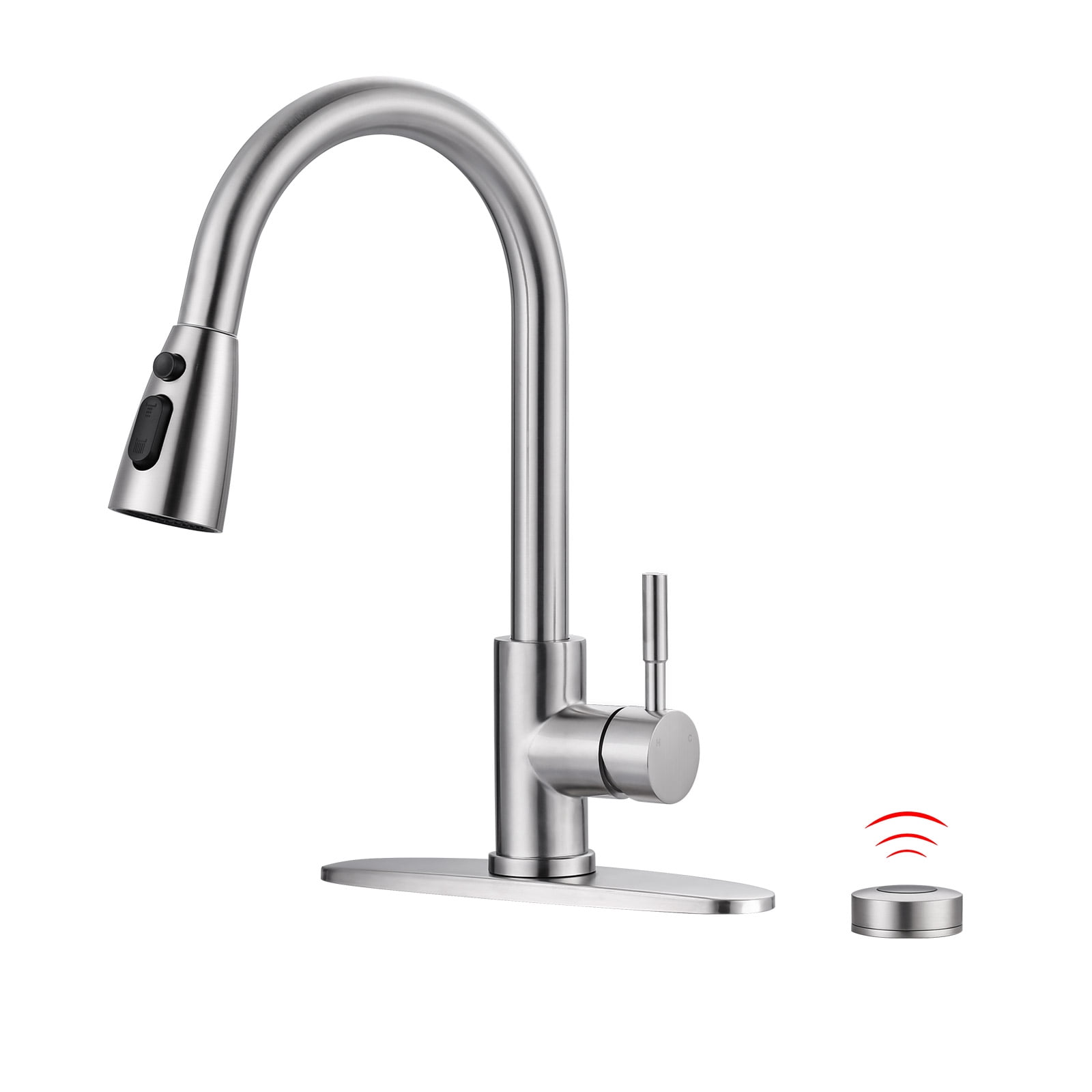Wowow Touchless Single-Handle Pull Down Sprayer Kitchen Faucet, Mobile ...