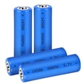 wowpower Rechargeable 14500 Battery Set, 800mAh 3.7V Lithium-ion, 4 ...