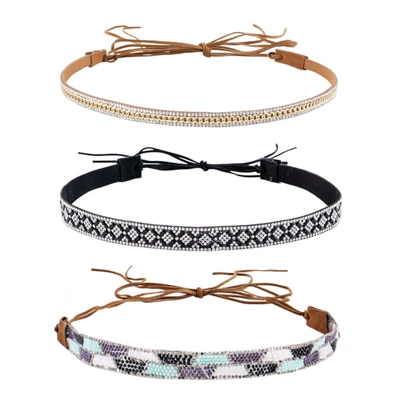 Wowstyle Cowboy Hat Bands Women Men, Western PU Leather Turquoise ...
