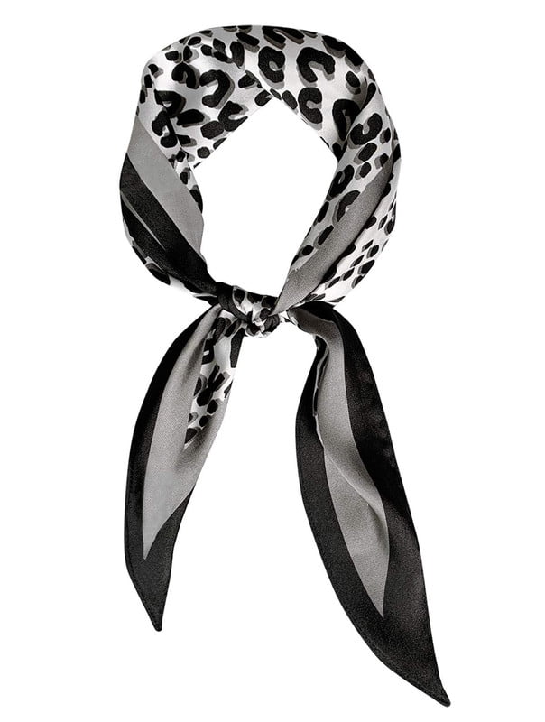 Wowstyle Leopard Print Rhombus Neck Scarf Scarves Wraps Neckerchief for ...