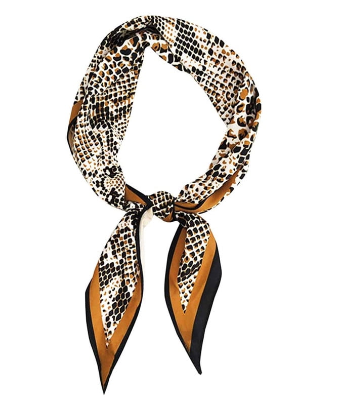 Wowstyle Silk Hair Scarf Animal Print Leopard Neck Scarf Spring ...