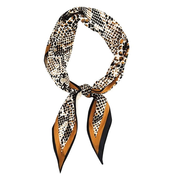 Wowstyle Silk Hair Scarf Animal Print Leopard Neck Scarf Spring ...
