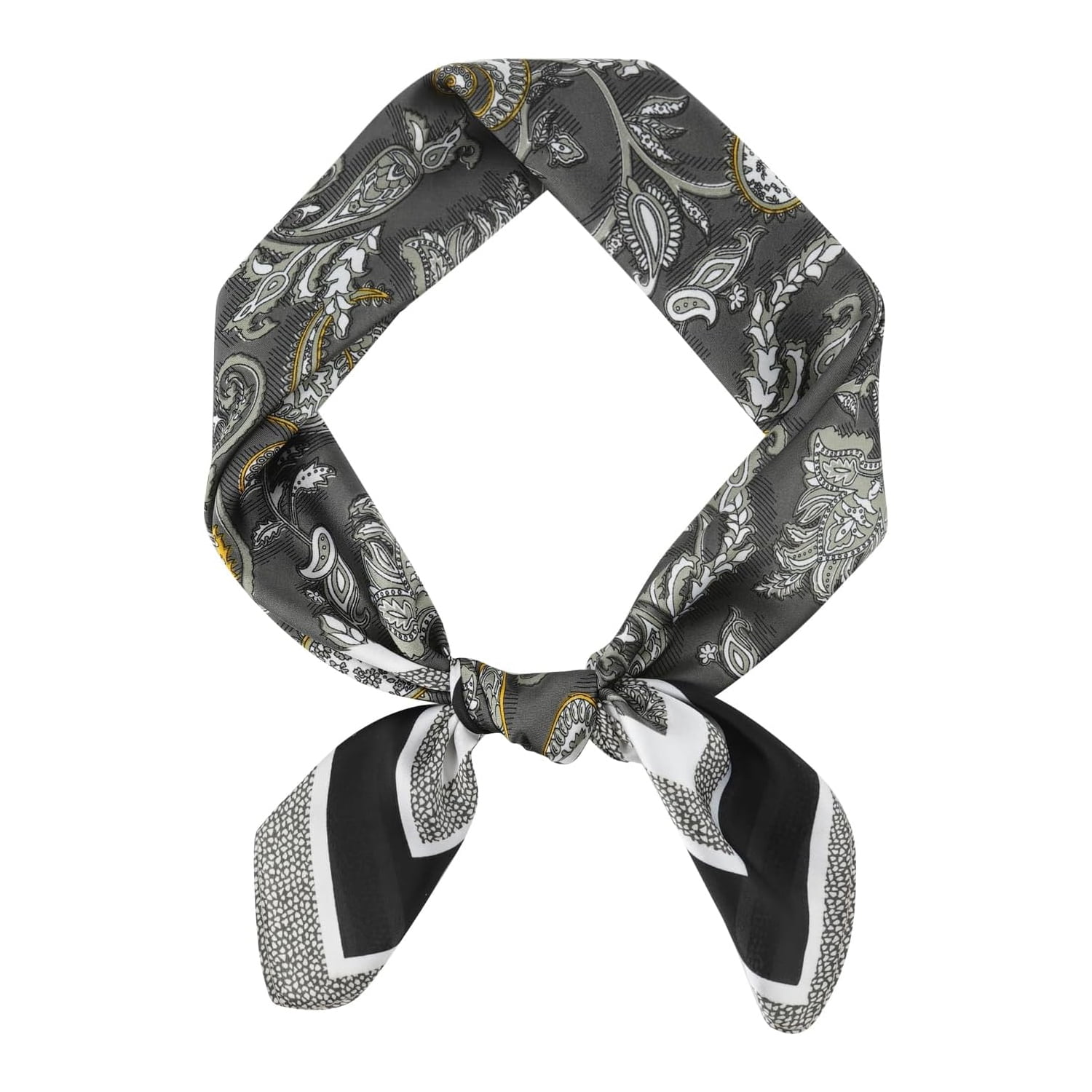 Wowstyle Vintage Silk Feel Square Scarf for Men Satin Bandana Tiny ...