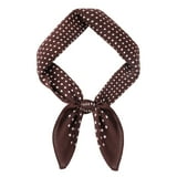 Wowstyle Vintage Silk Feel Square Scarf for Women Satin Bandana Brown ...