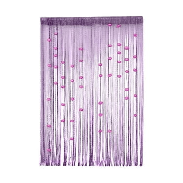 SDJMa Rose Thread Door Curtain, 39x79 Inch String Curtain with Roses ...