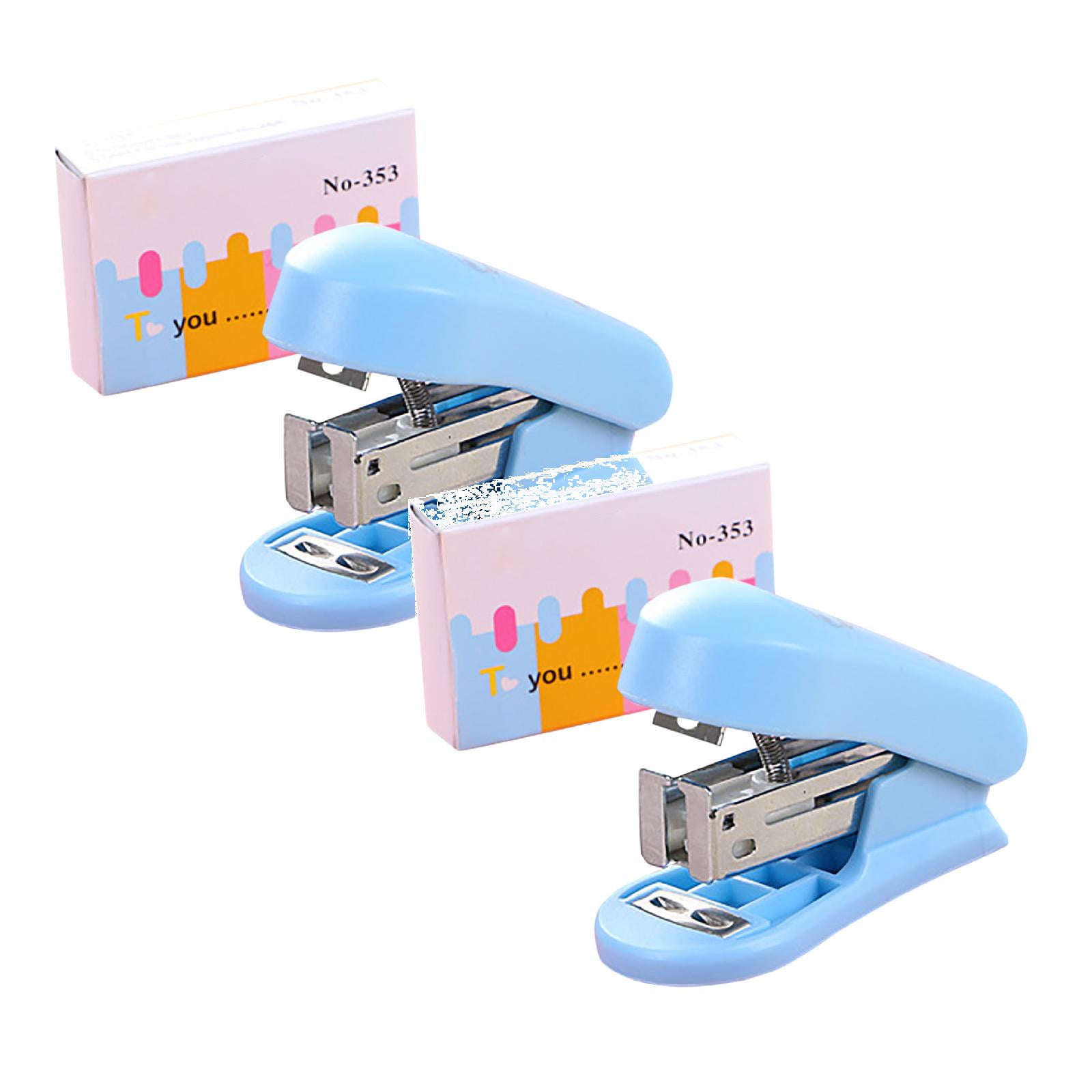 Wozhidaoke 2PC Mini Small Stapler Useful Mini Stapler Staples Set ...