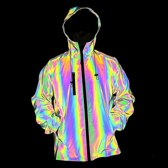 Rainbow Reflective Jacket Mens