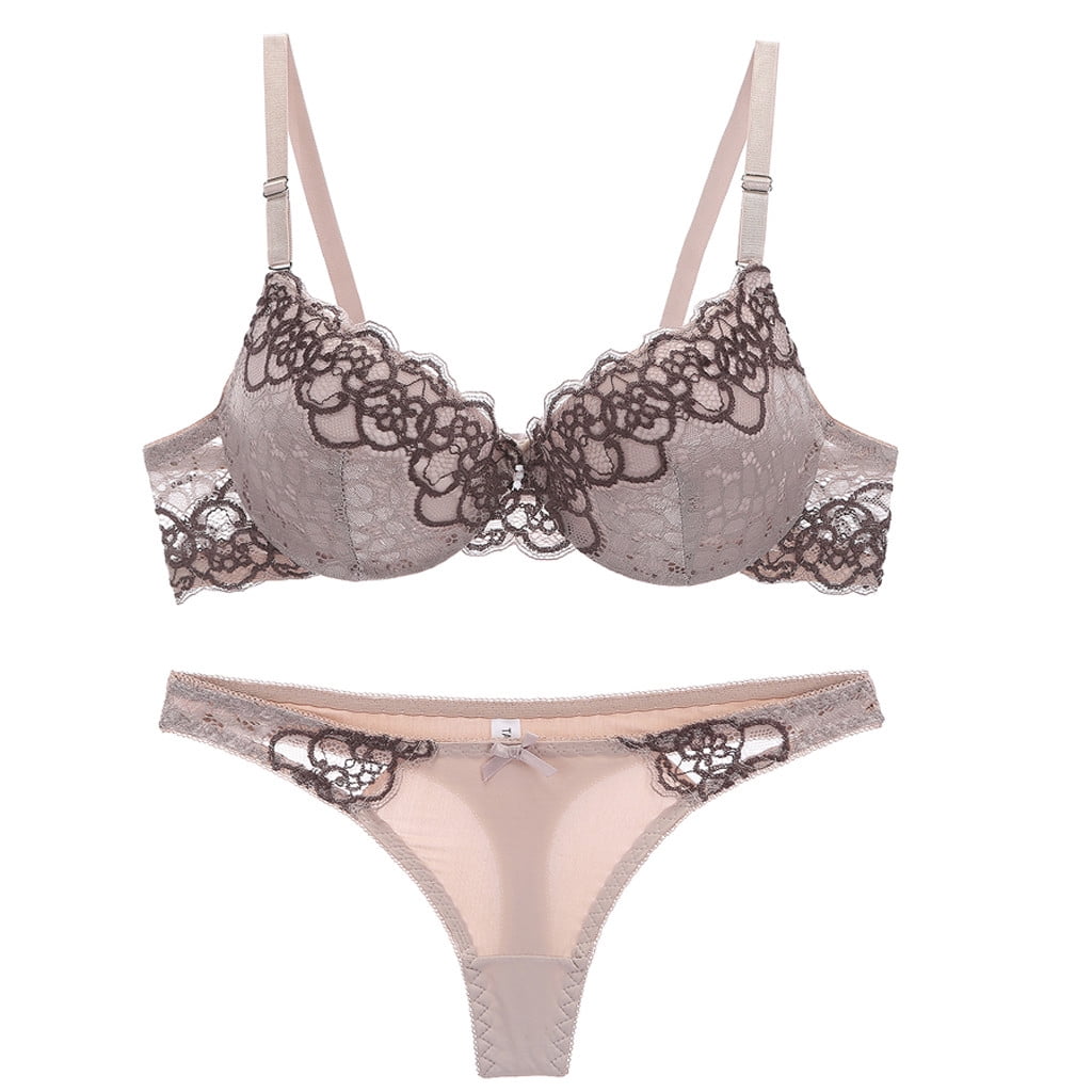 Wozhidaoke Lingerie Set Women'S Lace Bra Female Lingerie Bras Underwear ...