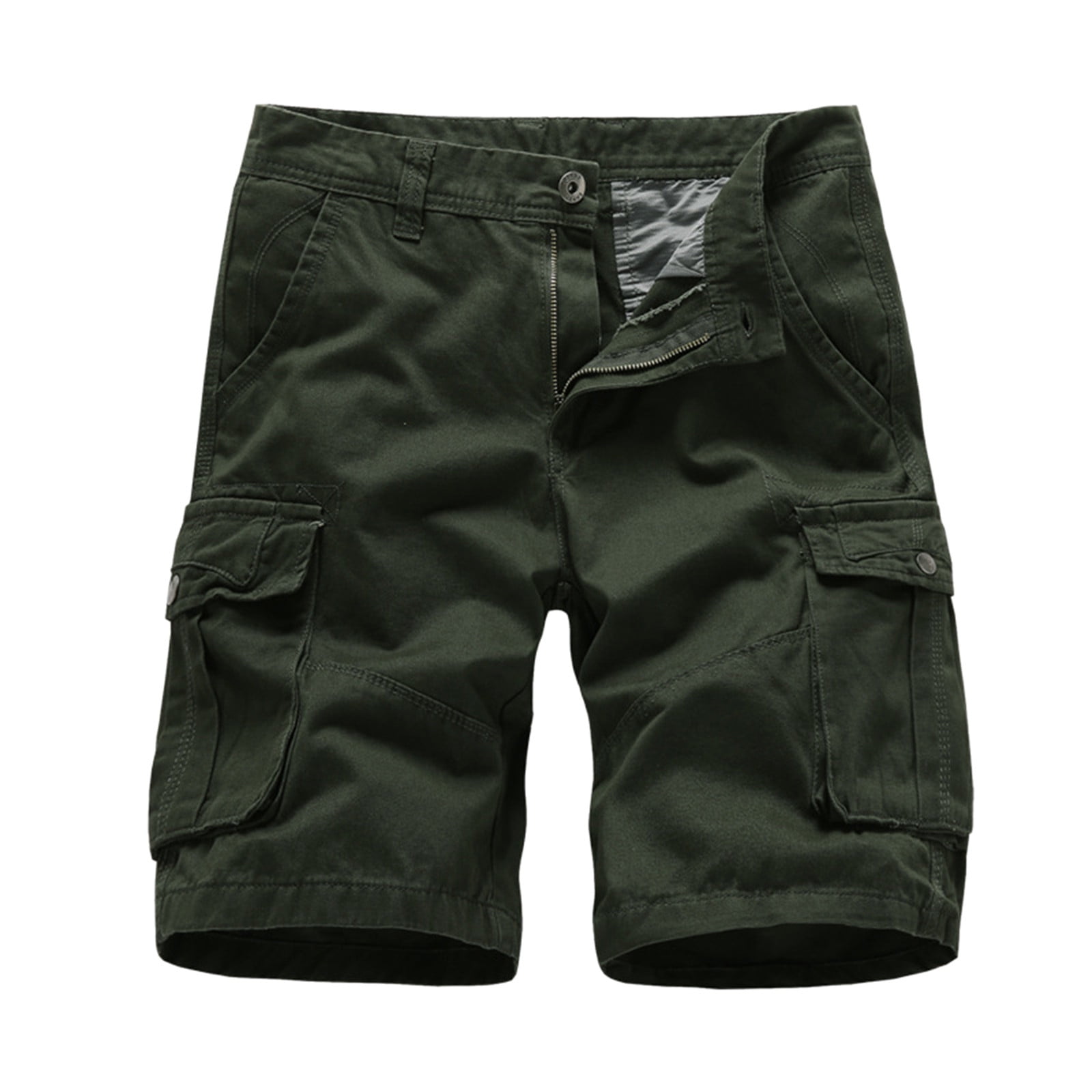 Wozhidaoke Mens Shorts Cargo Pants For Men Casual Shorts Tooling Male Fashion Multi Zipper