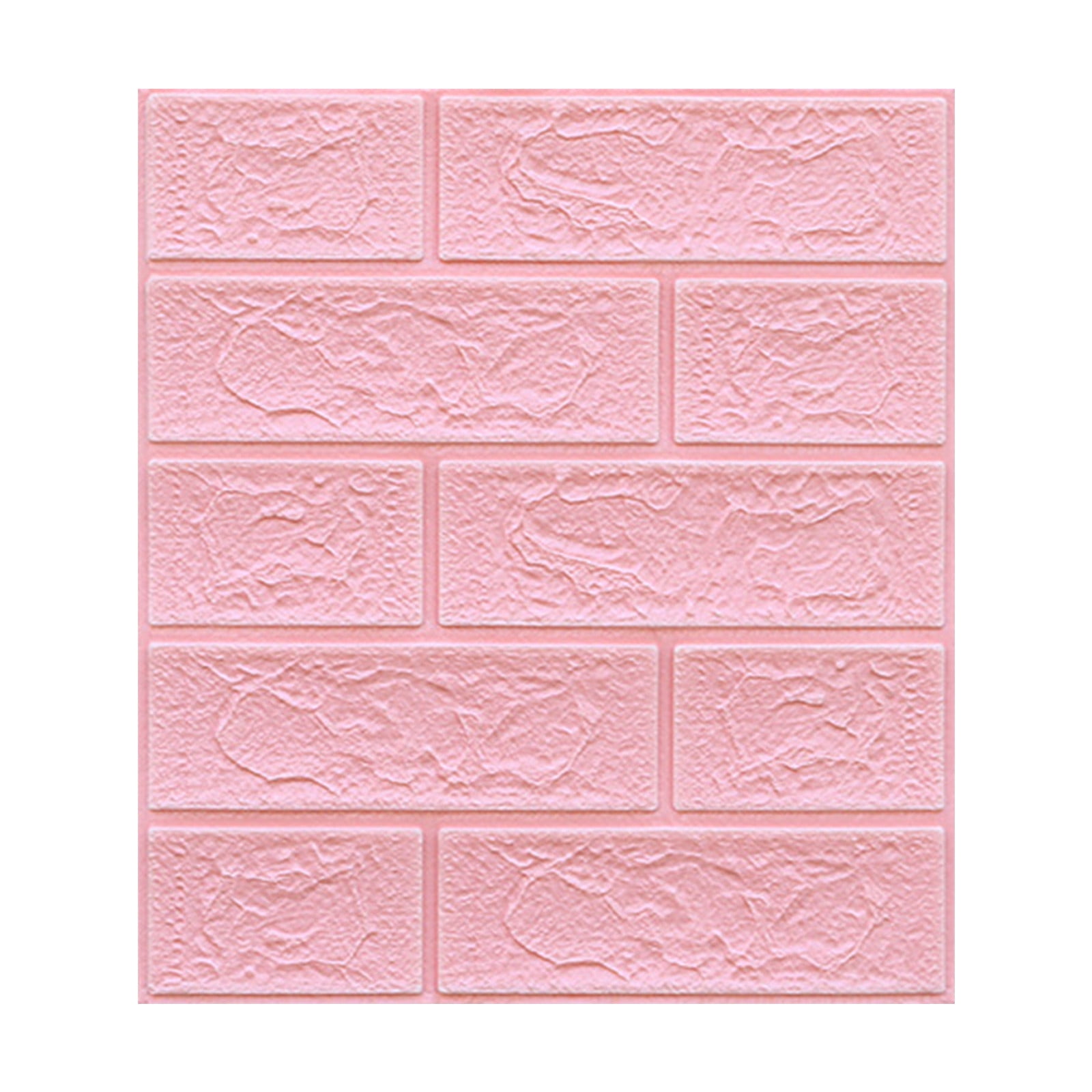 Wozhidaoke Peel And Stick Wallpaper New Pe Foam 3D Diy Wall Decor Embossed Brick Stone Color ...