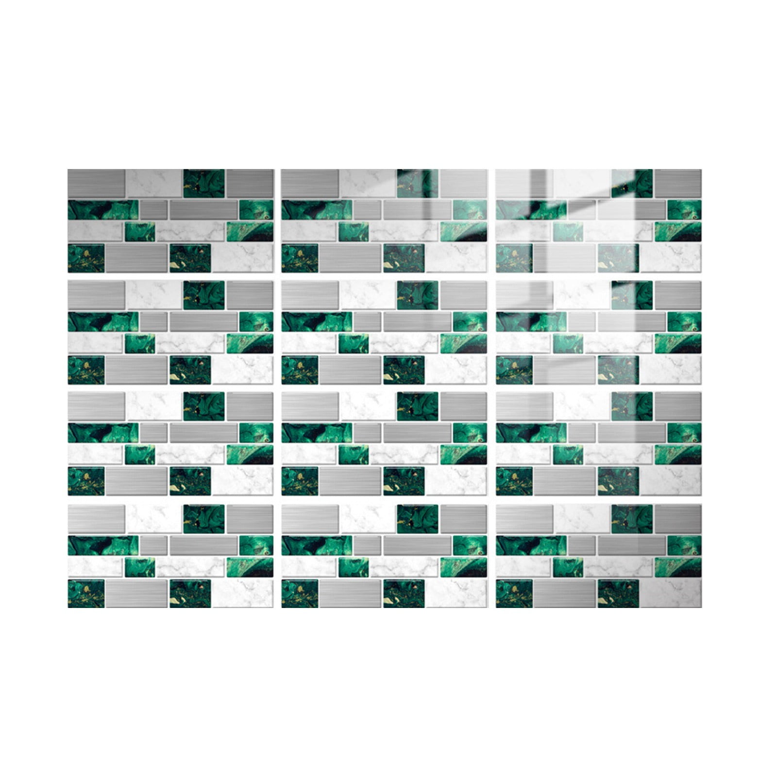 Wozhidaoke Room Decor 12Pc Peel And Stick Ceramic Tile Paste 3D Lattice ...