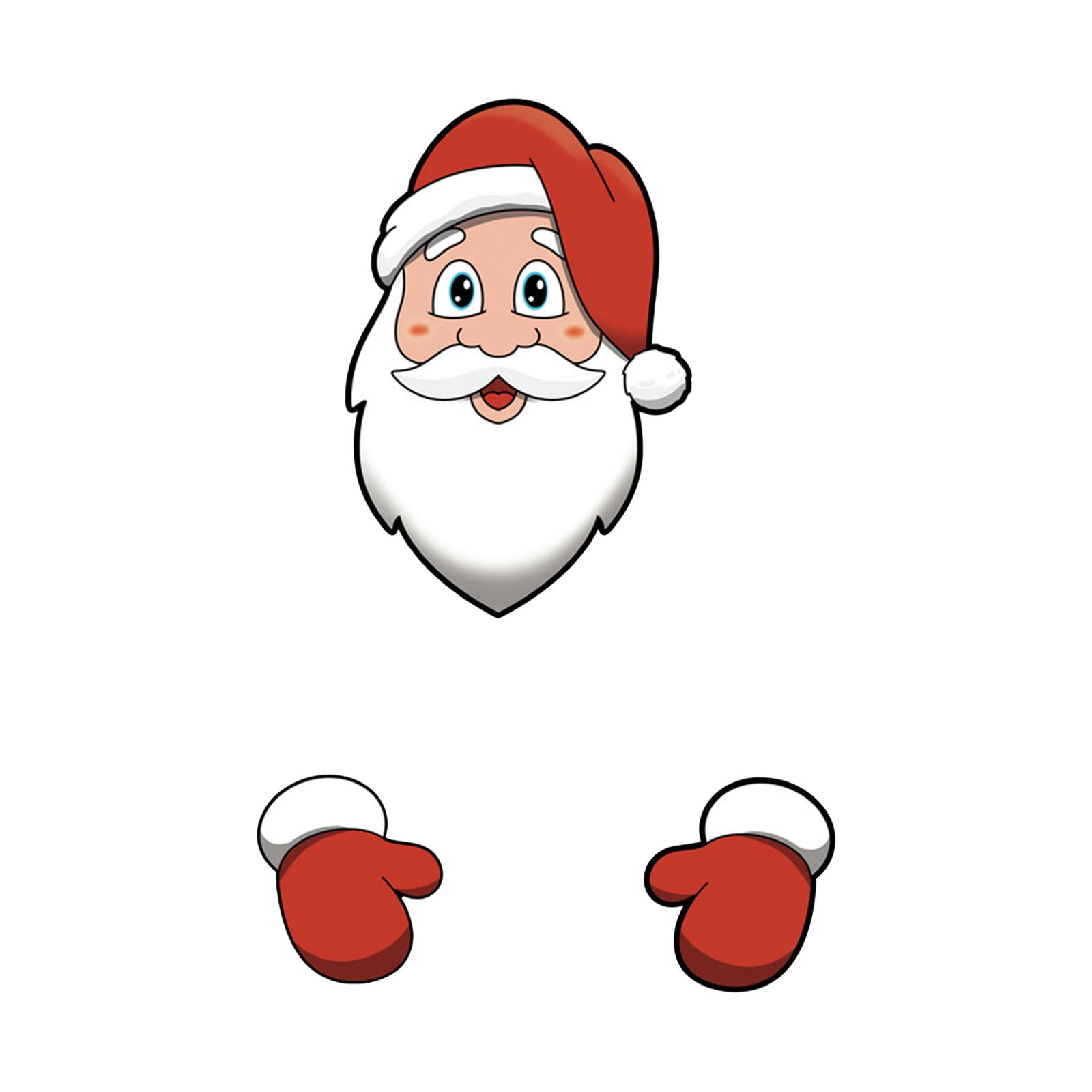 Wozhilaka Christmas Fence Peeker Santa Snowman Peeking Yard Garden ...