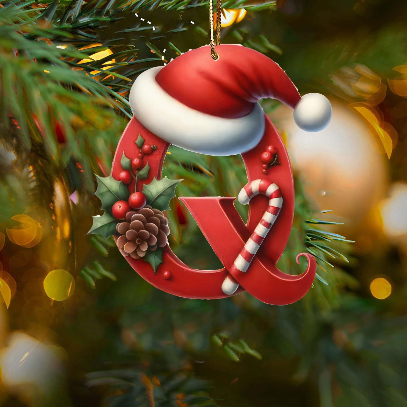Wozhilaka Christmas Ornaments，26 Christmas Letter Decorations A To Z ...