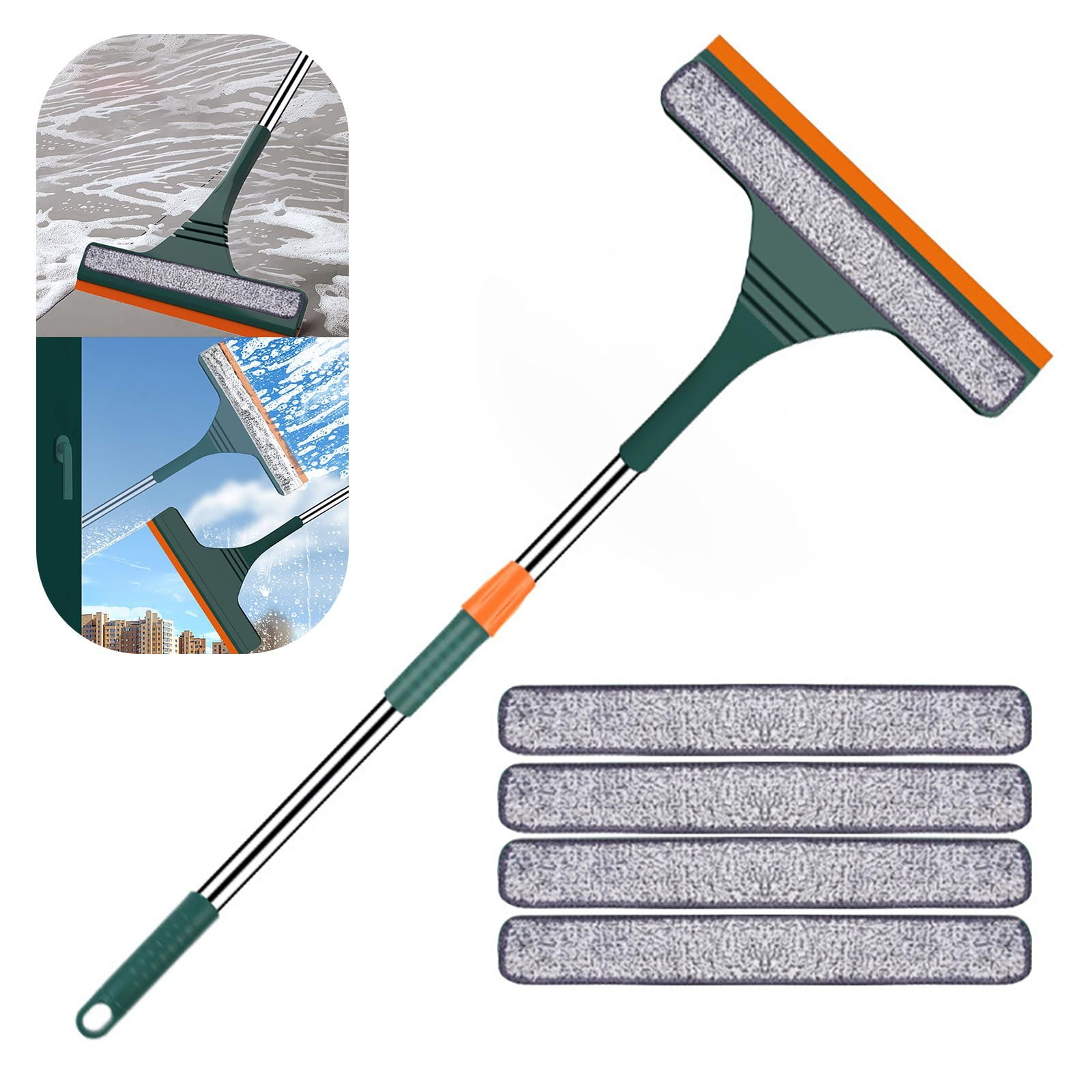 Wozhilaka Cleaning Brush 2 In 1 Window Cleaning Kit Window Squeegee ...