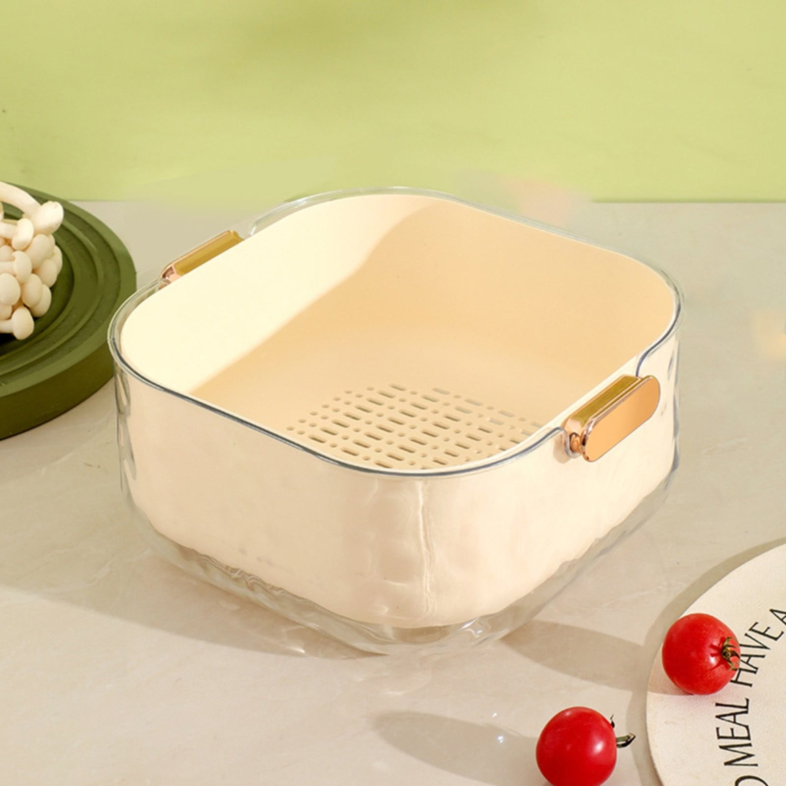 Wozhilaka Drying Rack Kitchen Strainer for Fruit and Vegetable Wash ...