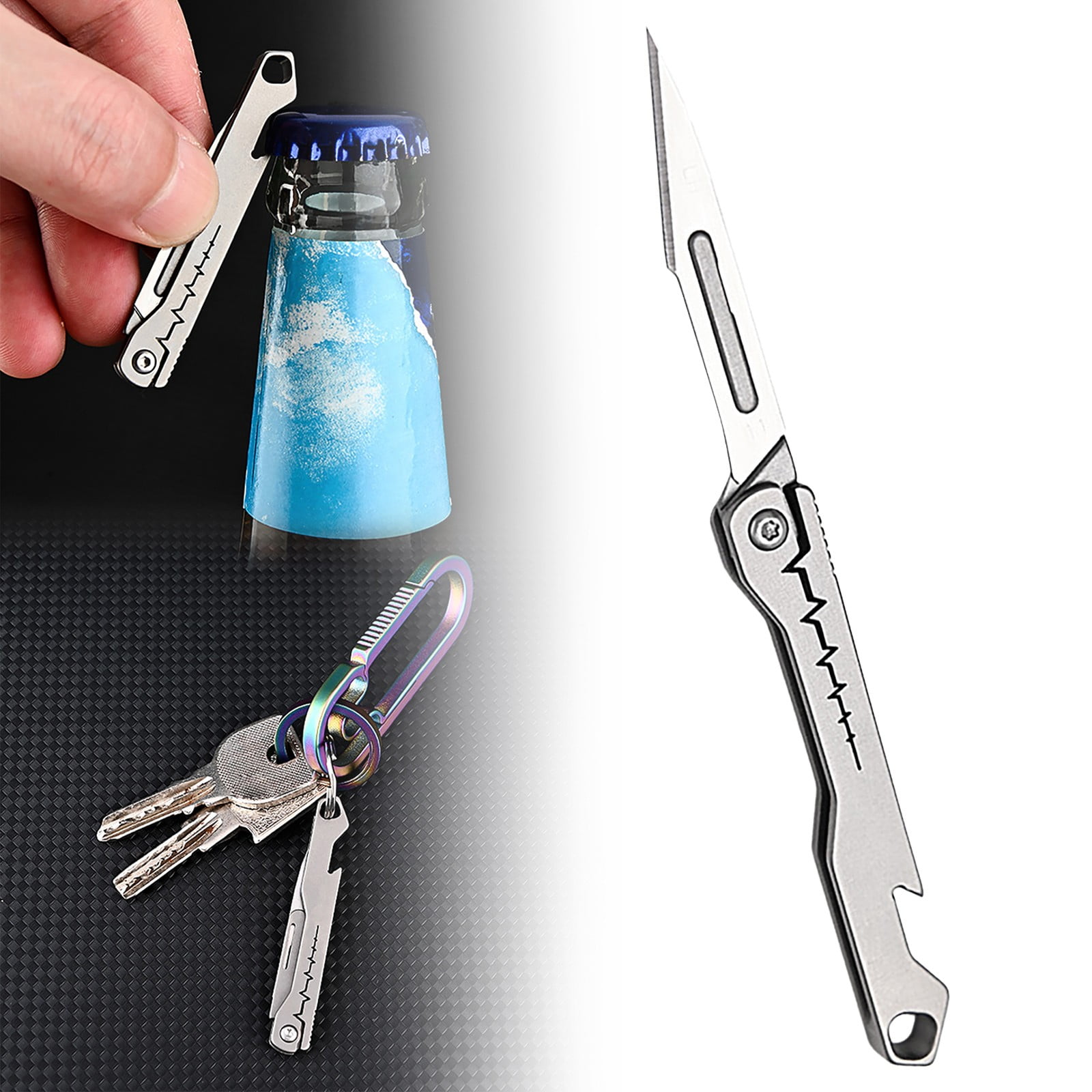 Wozhilka Kitchen Utensils Set Titanium Alloy Mini Folding Sharp Art ...